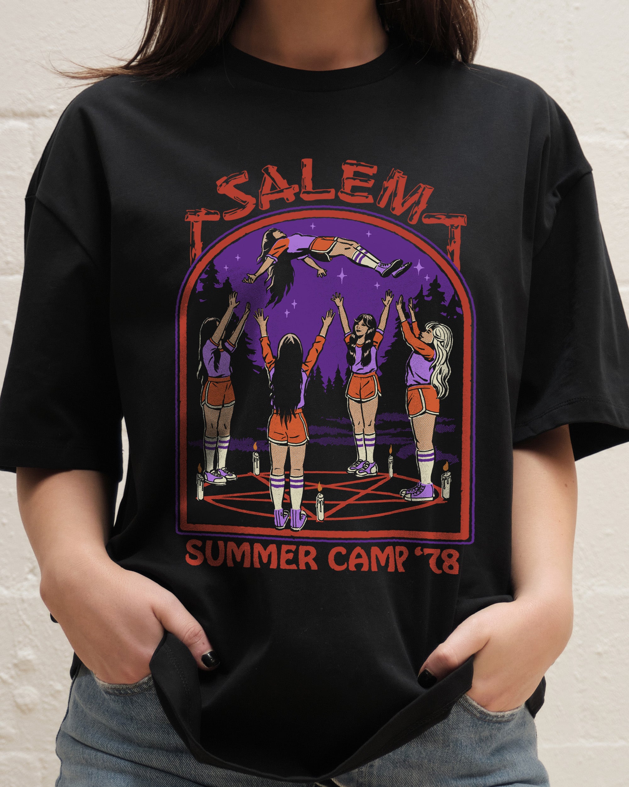 Salem Summer Camp Oversized Tee | Designed by Steven Rhodes