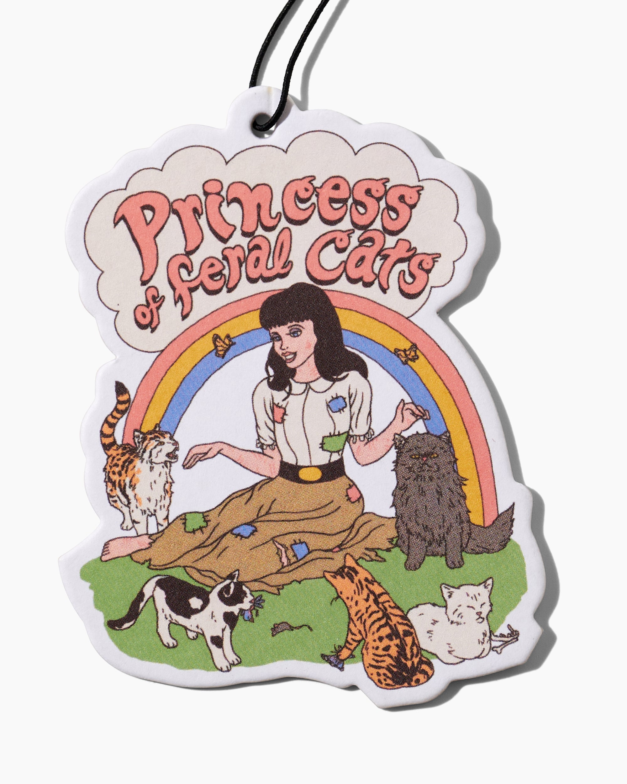 Princess of Feral Cats Air Freshener | Designed by Hillary White Rabbit