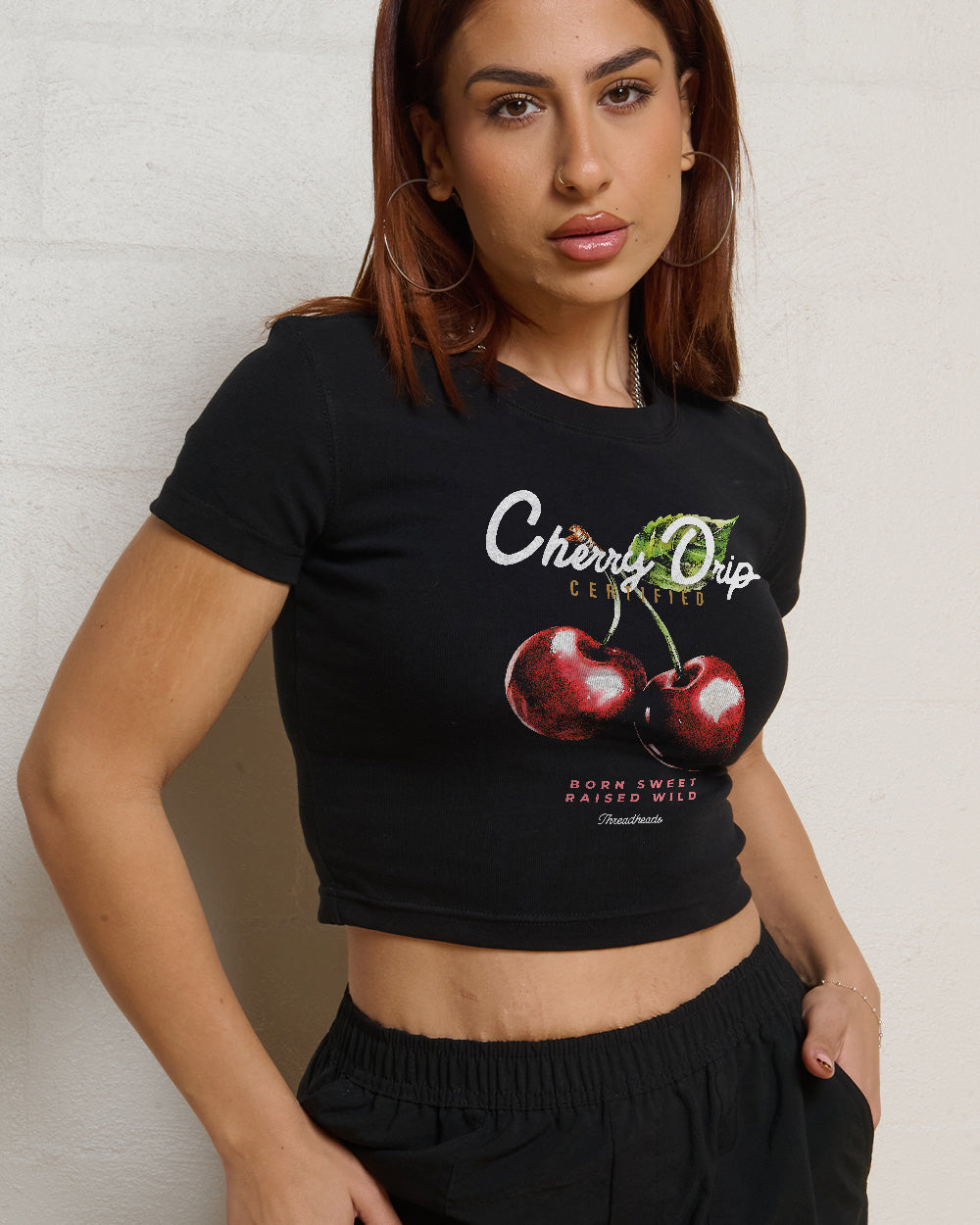 Cherry Drip Baby Tee | Graphic Baby Tee