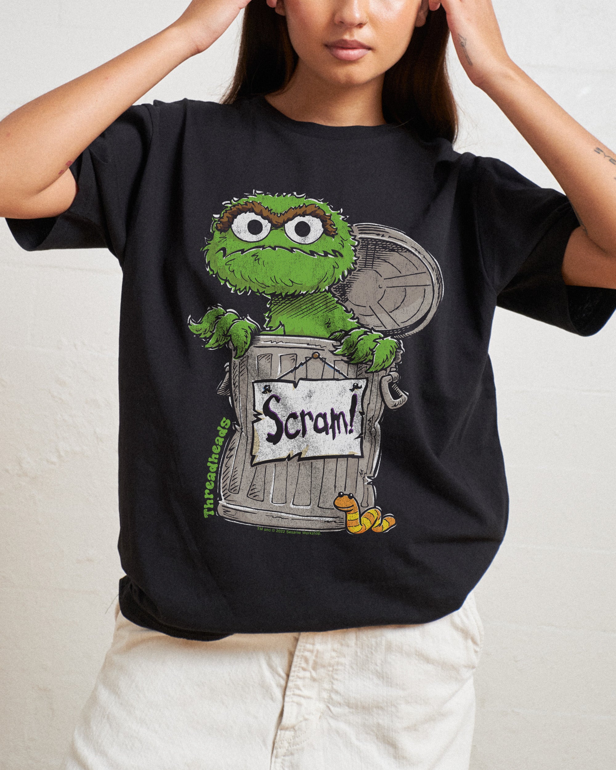 Oscar Scram T-Shirt | Official Sesame Street Merch