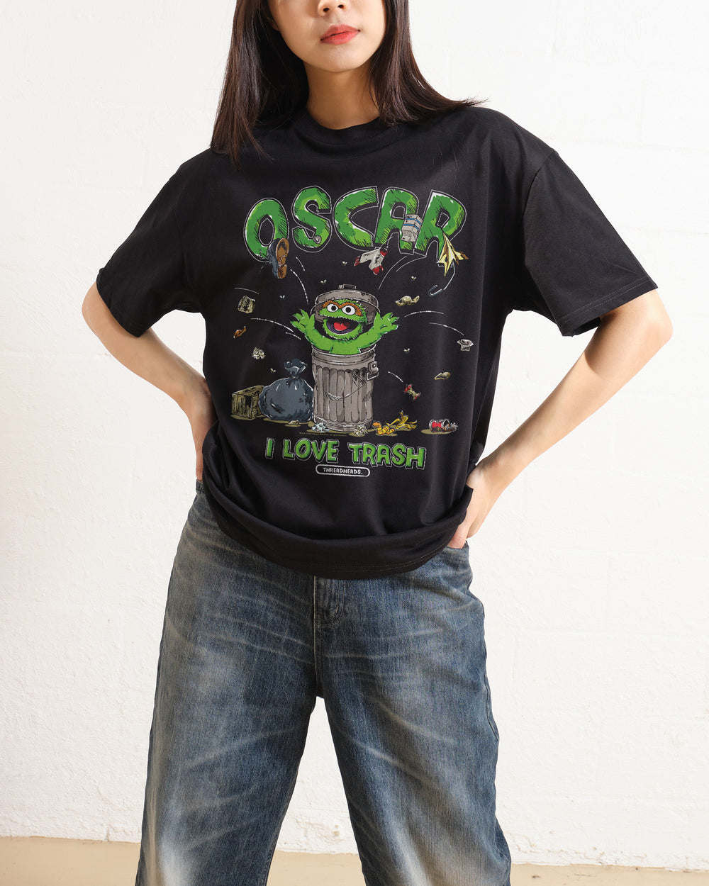 Oscar I Love Trash T-Shirt | Official Sesame Street Merch