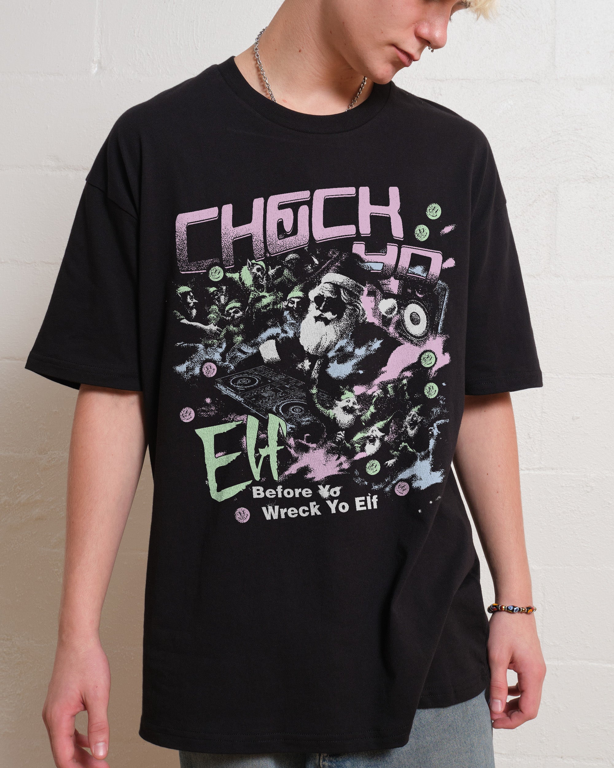 Check Yo Elf T-Shirt | Funny Christmas T-Shirt Threadheads Europe