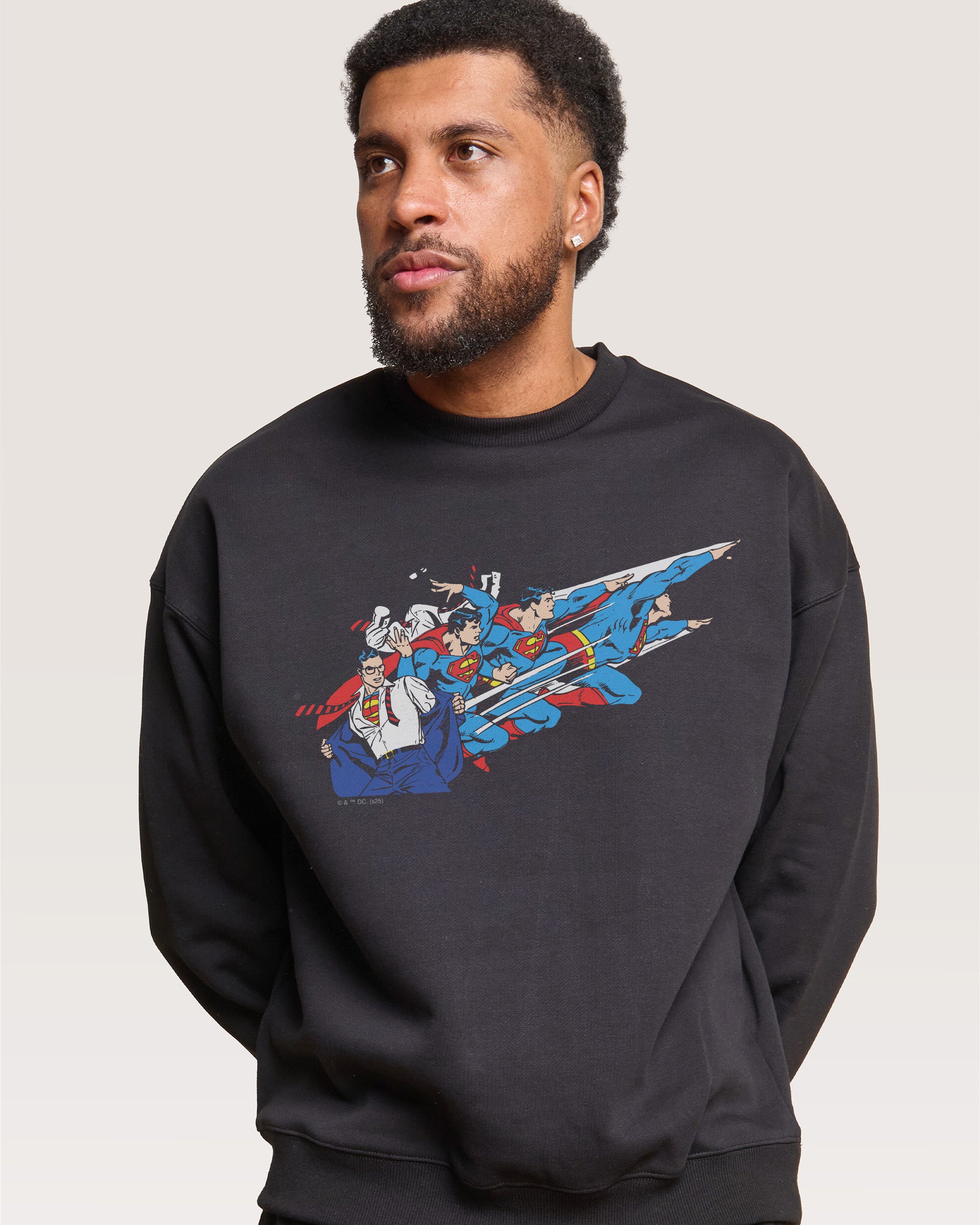 Superman Flying Sweatshirt | Retro Sweatshirt