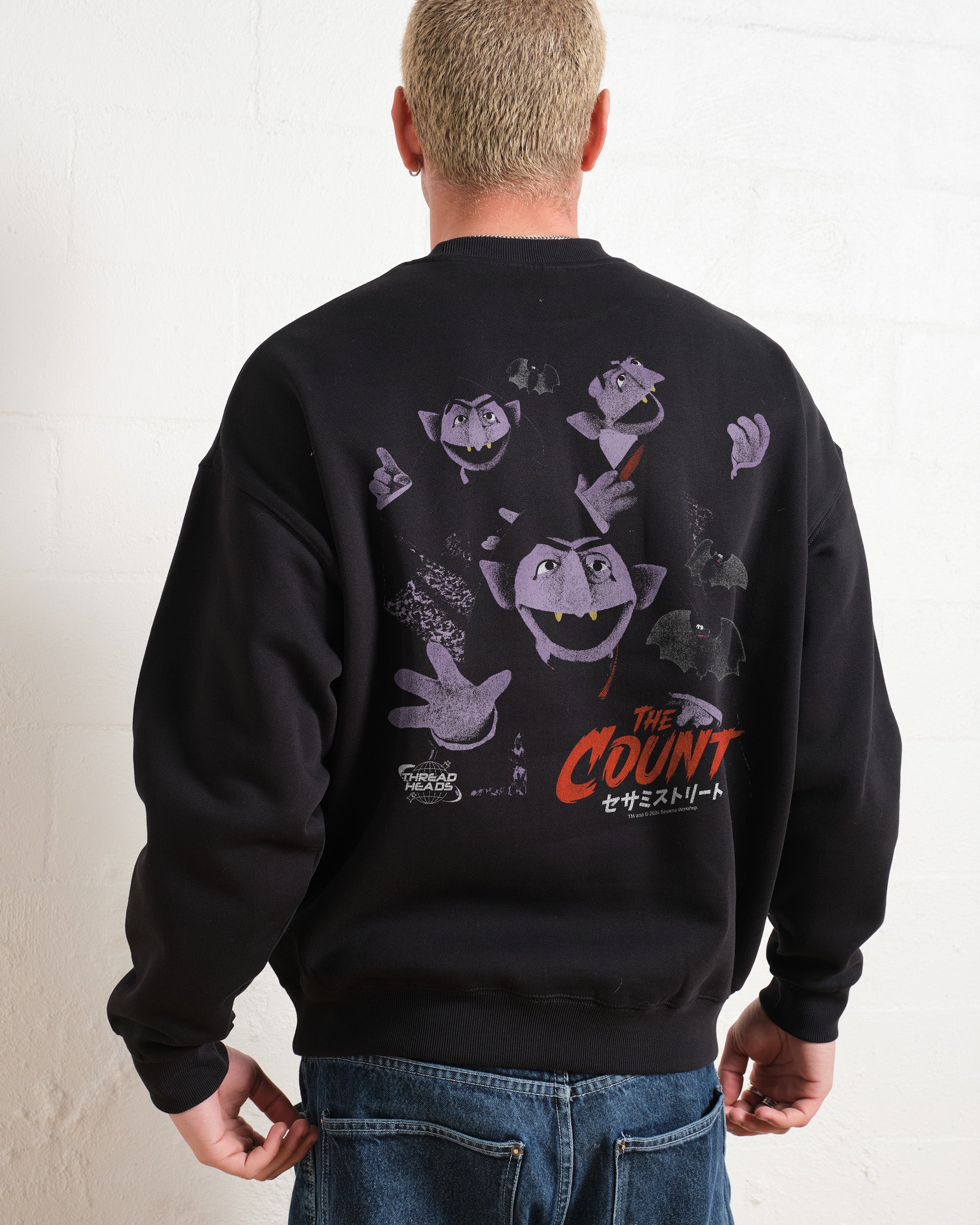 Japan Count Front and Back Sweatshirt | Official Sesame Street Merch
