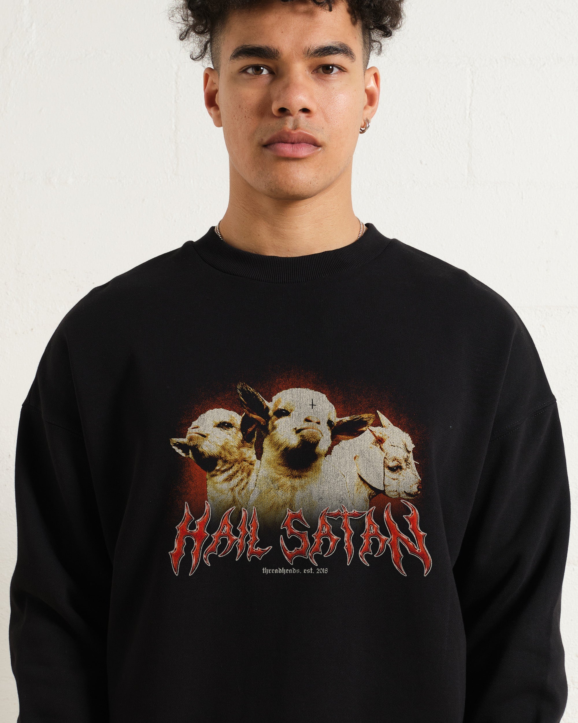 Hail Satan Sweatshirt | Funny Sweatshirt