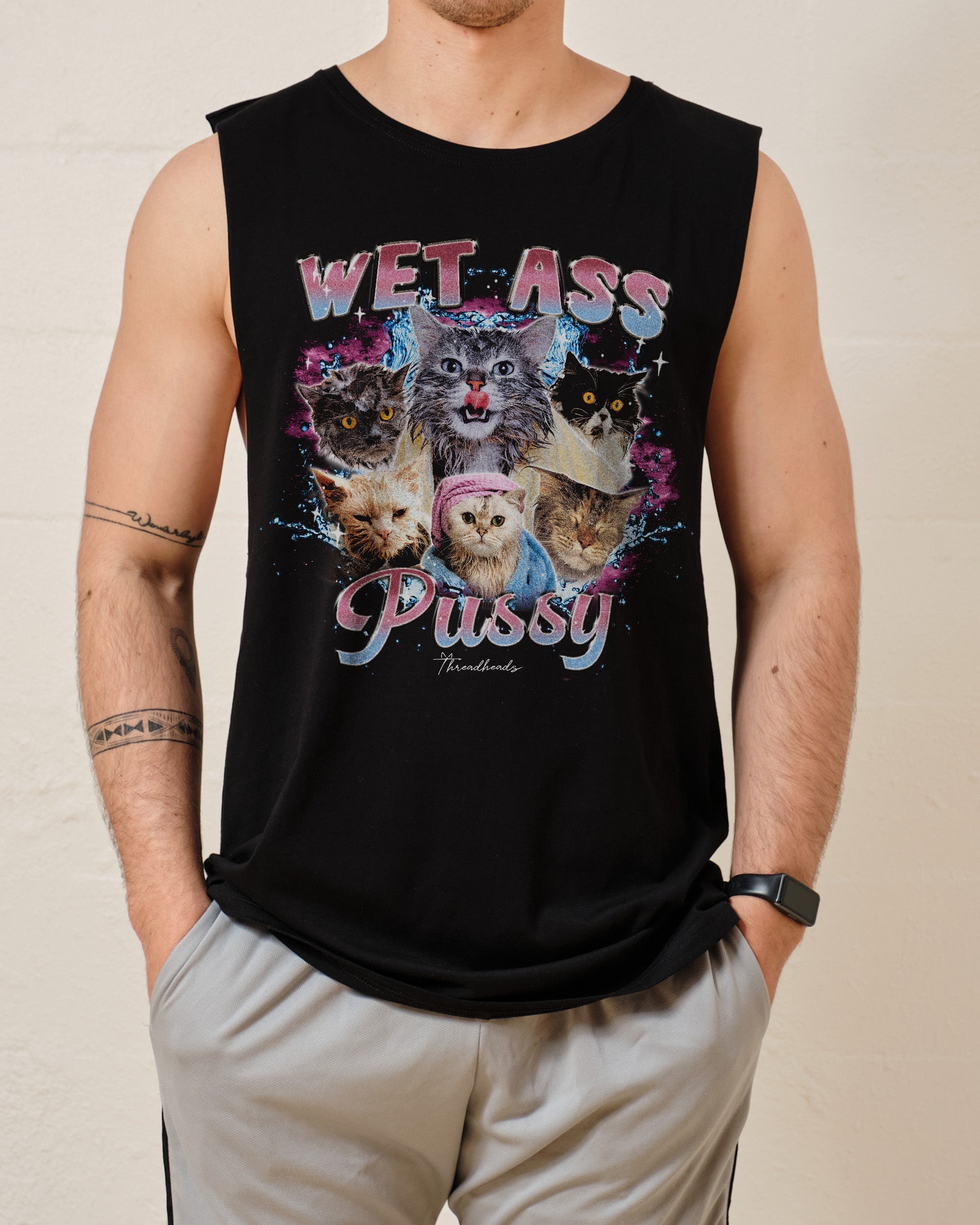 WAP Cat Tank | Funny Retro Cat Tank UK