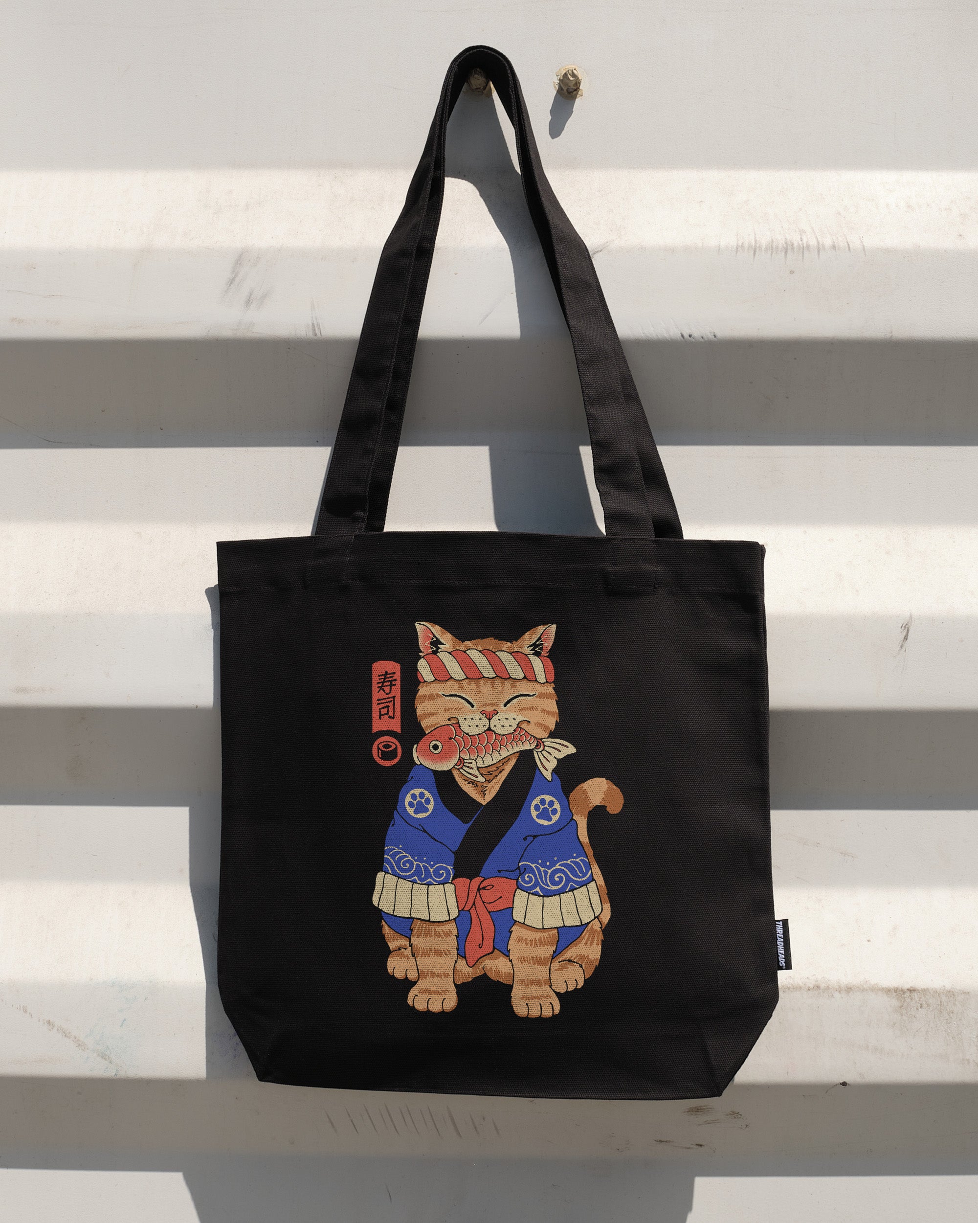 Sushi Meowster Tote Bag | Designed by Vincent Trinidad Art UK