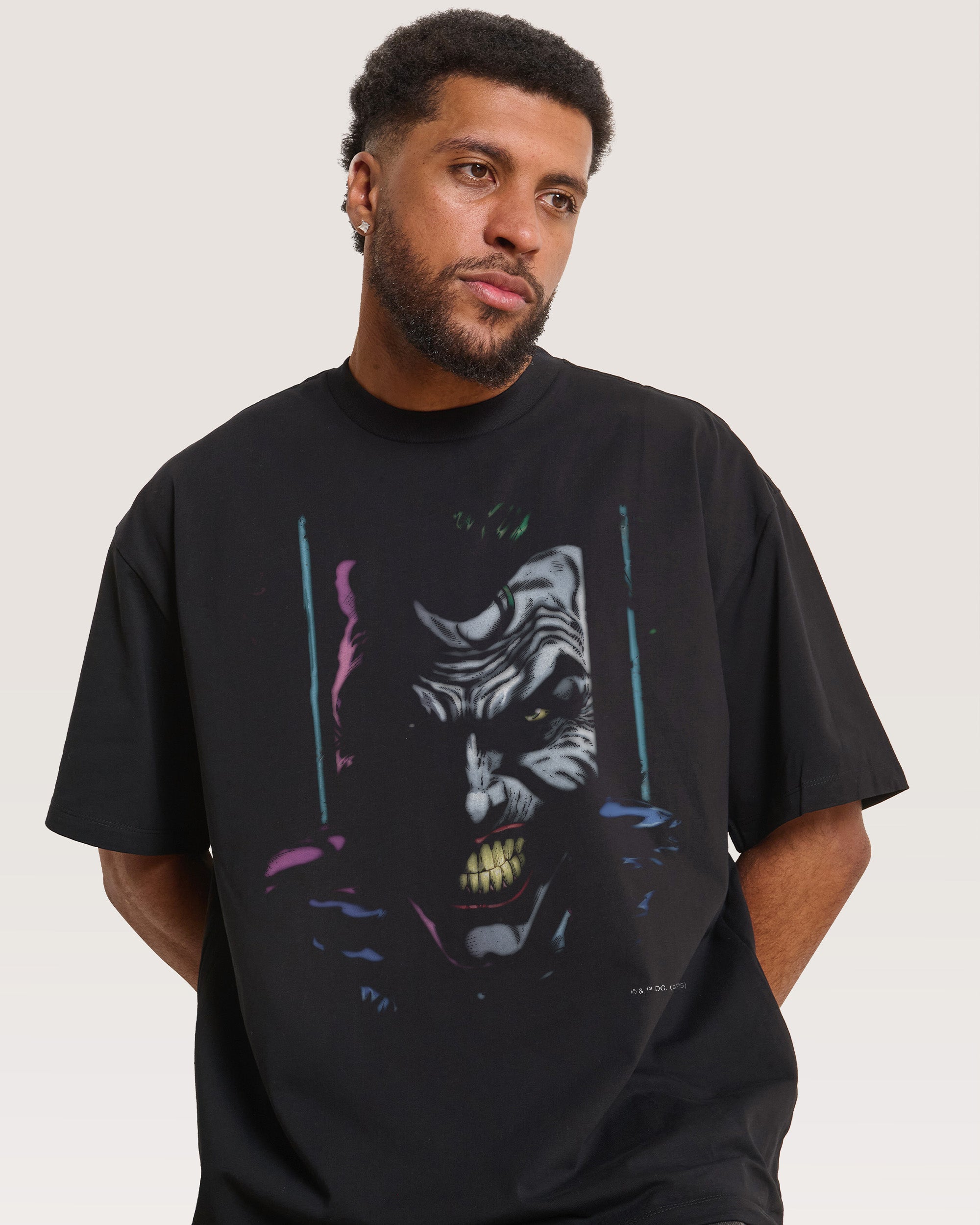 Joker Big Face Oversized Tee | Vintage Heavy Oversized Tee