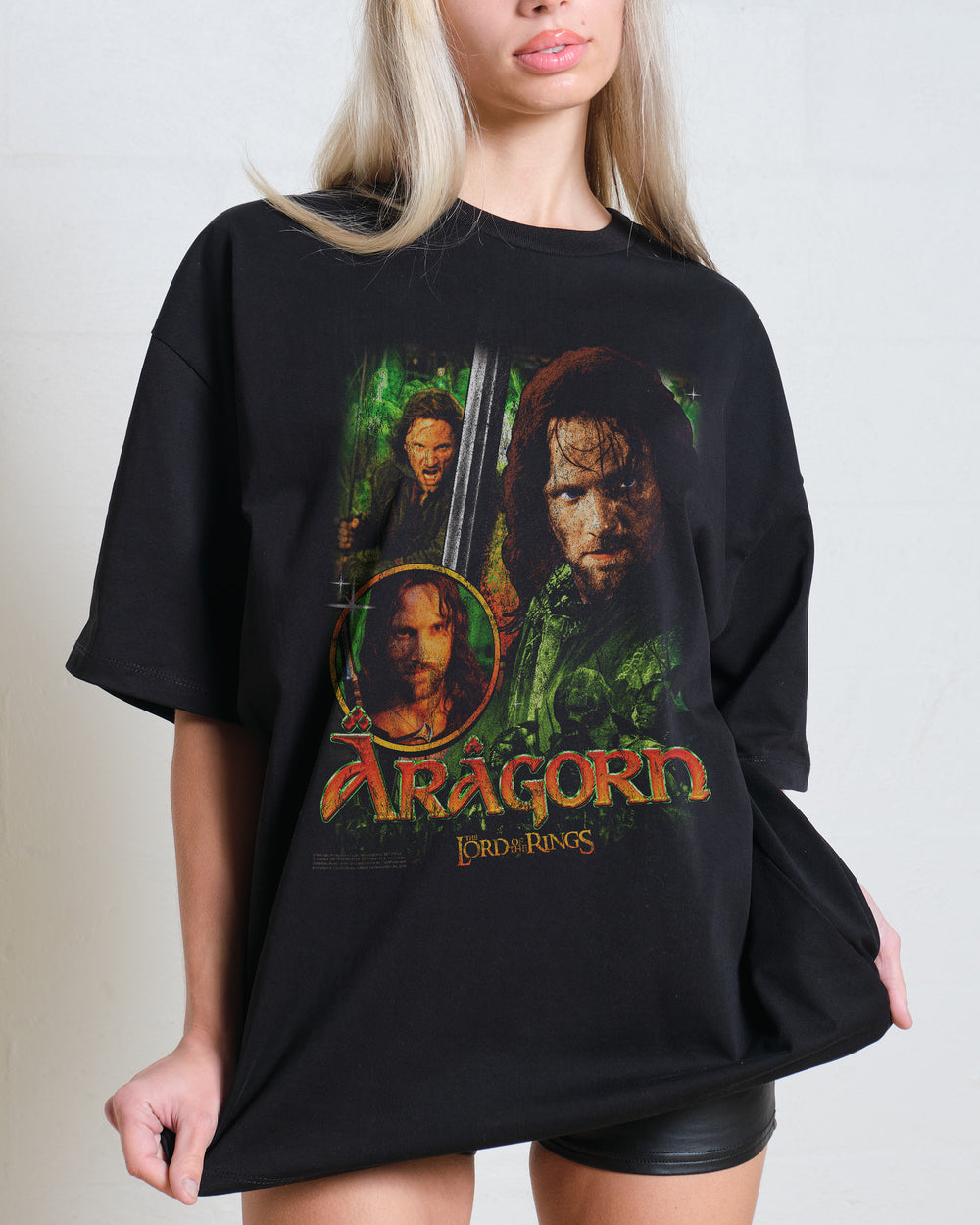 Vintage Aragorn Oversized Tee | Official Lord of the Rings Merch