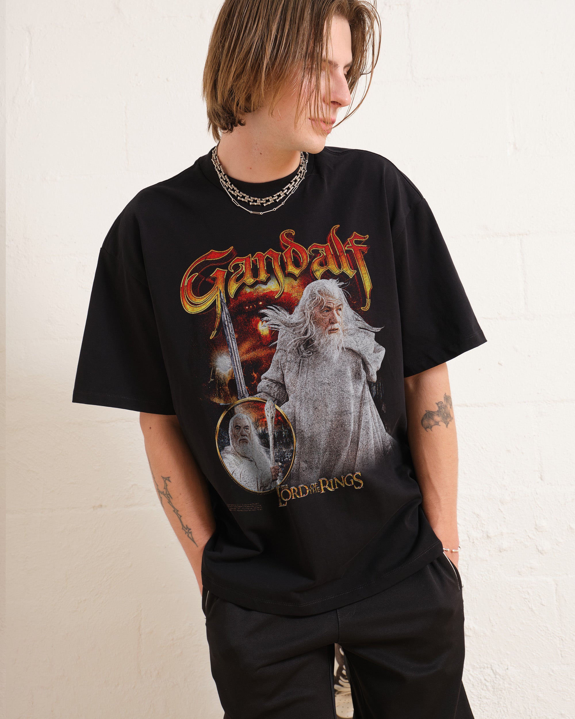 Gandalf the White Oversized Tee | Official Lord of the Rings Merch