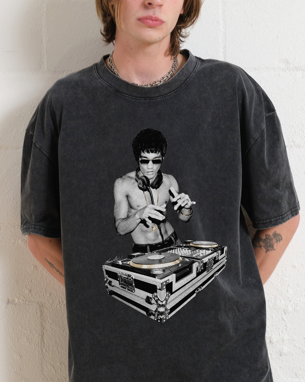 DJ Bruce Lee Wash Tee | Official Bruce Lee Merch