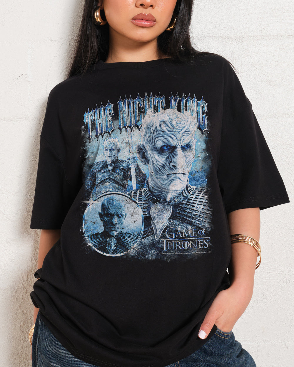 Vintage Night King Oversized Tee | Official Game of Thrones Merch