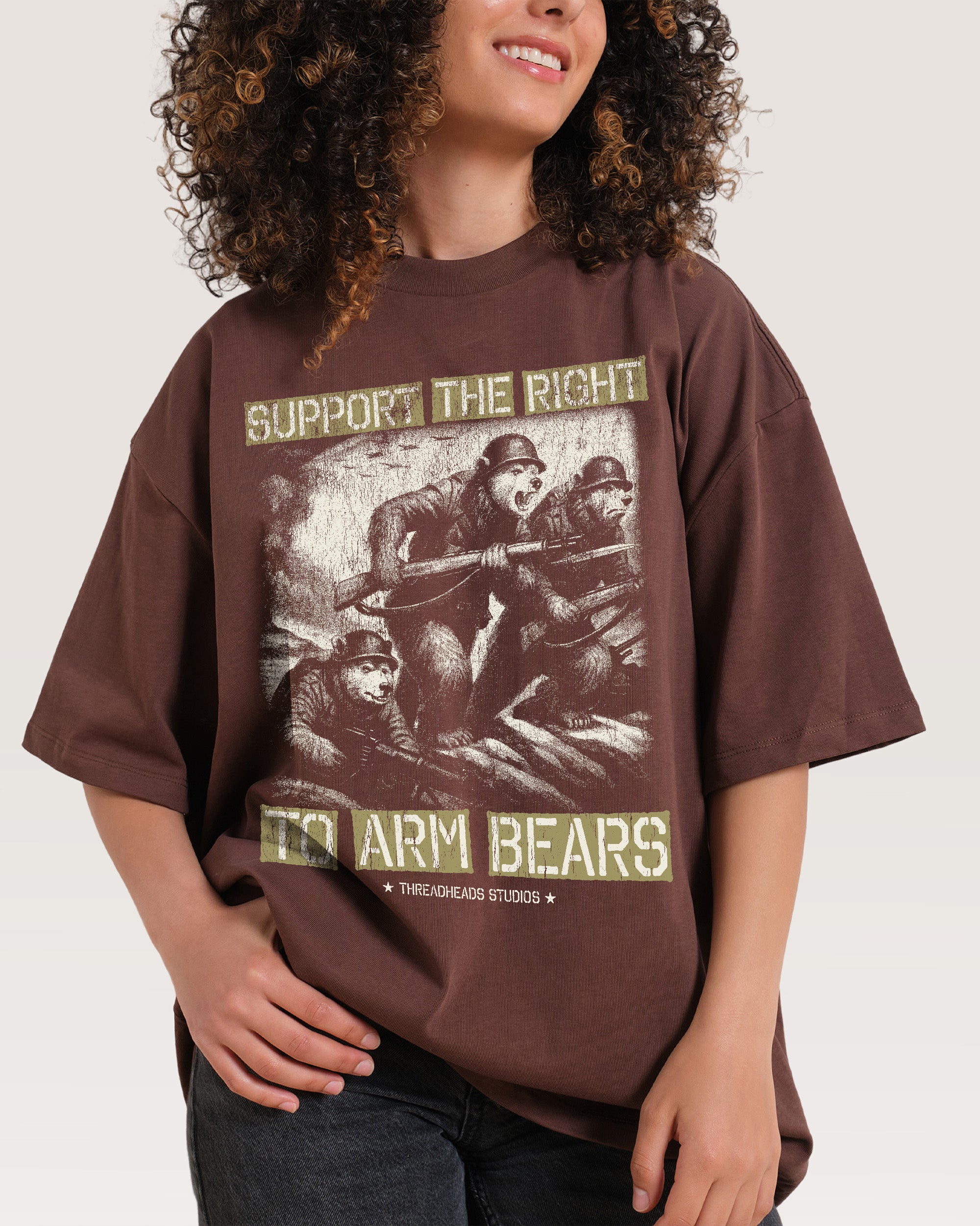 Arm Bears Oversized Tee | Threadheads