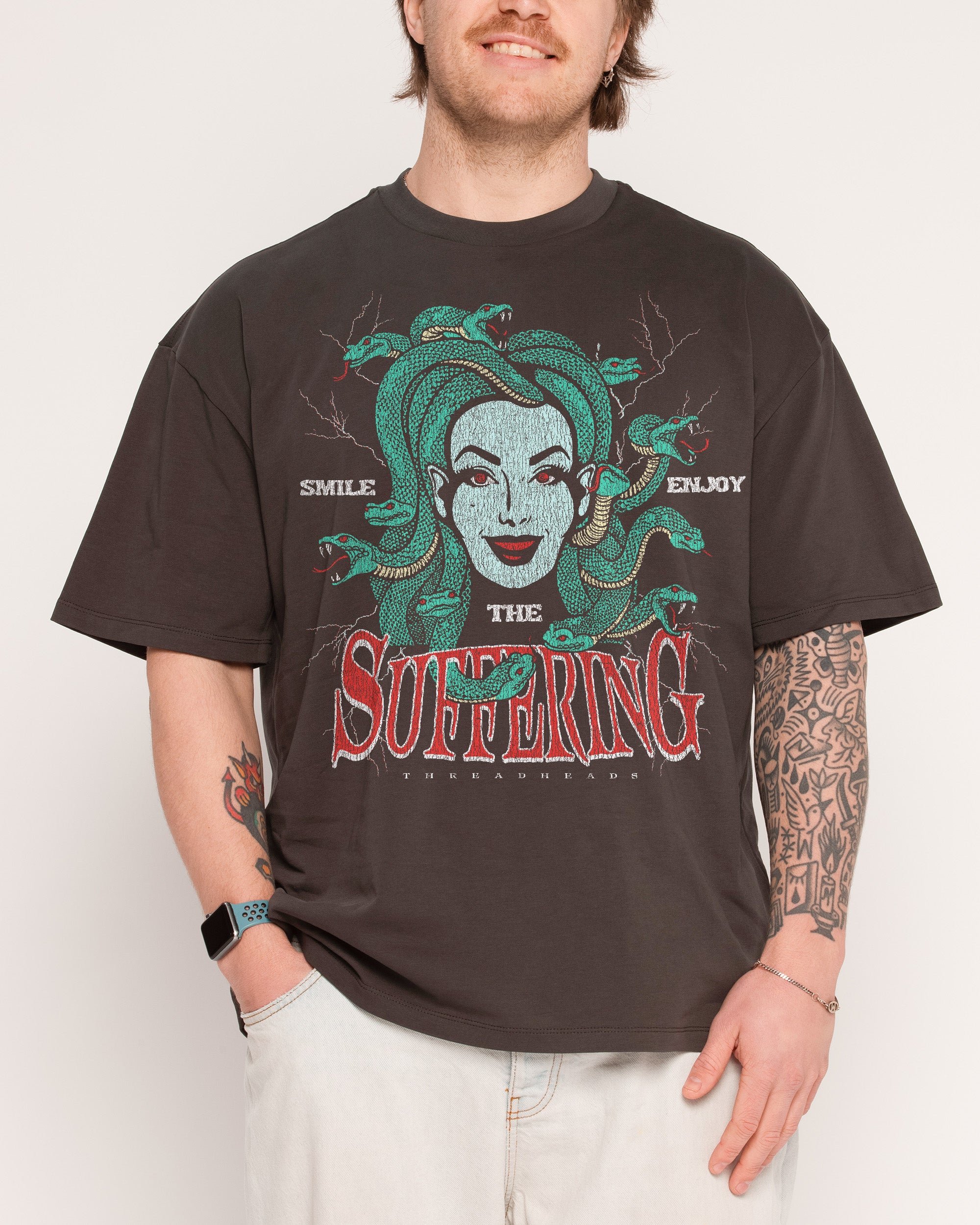 Smile Suffering Oversized Tee | Threadheads
