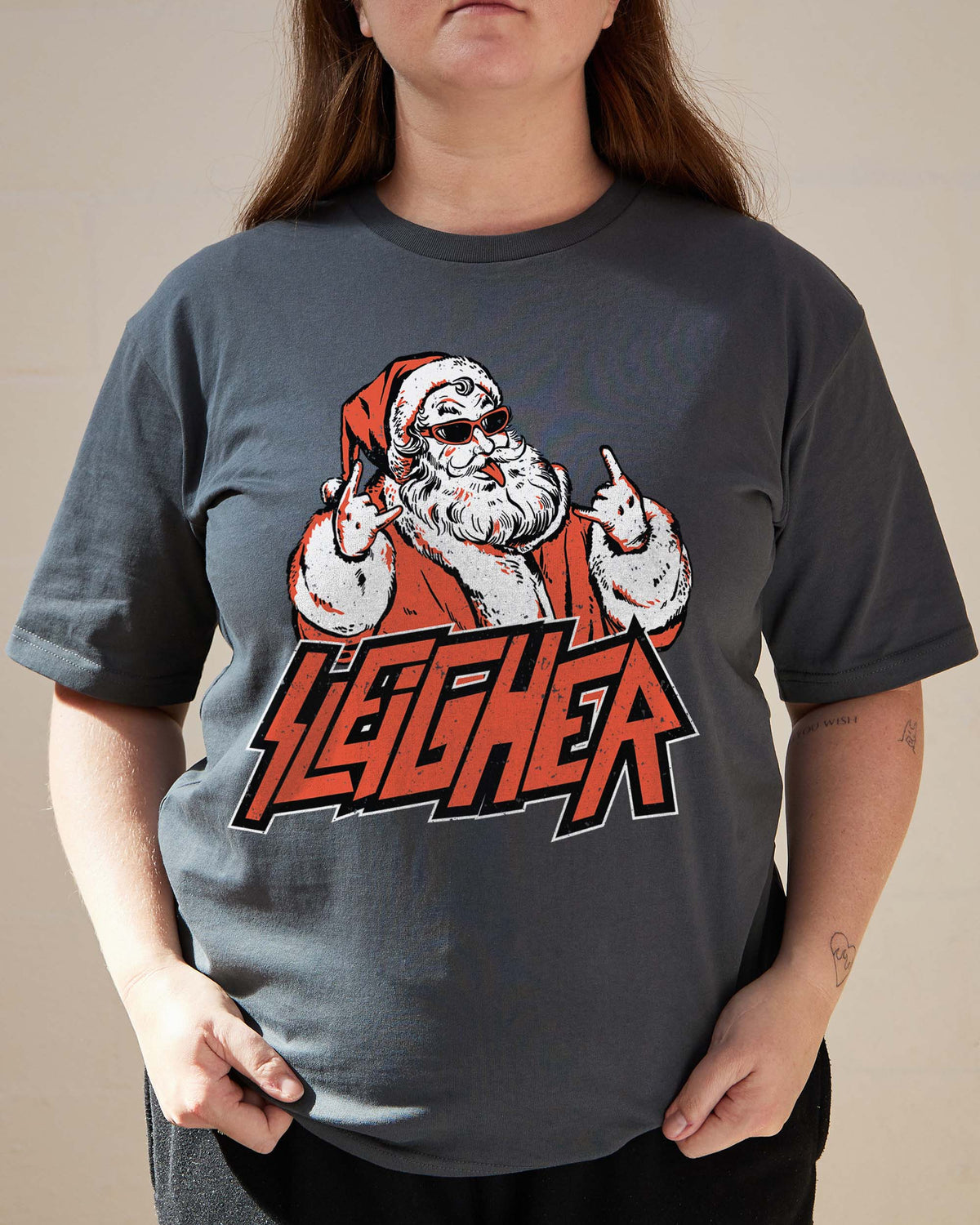 Santa Sleigher T-Shirt | Funny Christmas T-Shirt