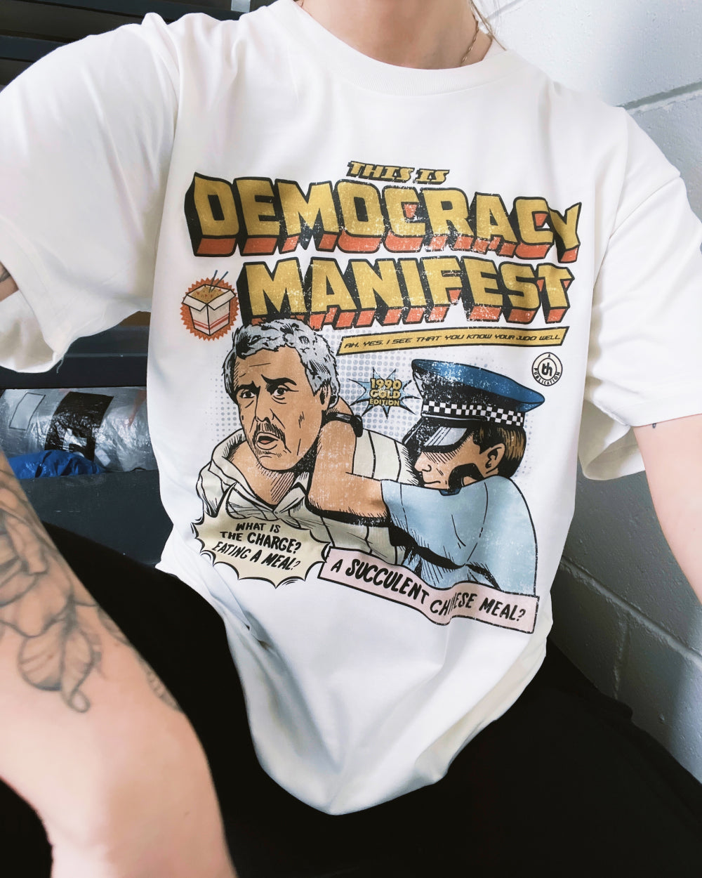 This is Democracy Manifest T-Shirt | Funny Aussie T-Shirt UK