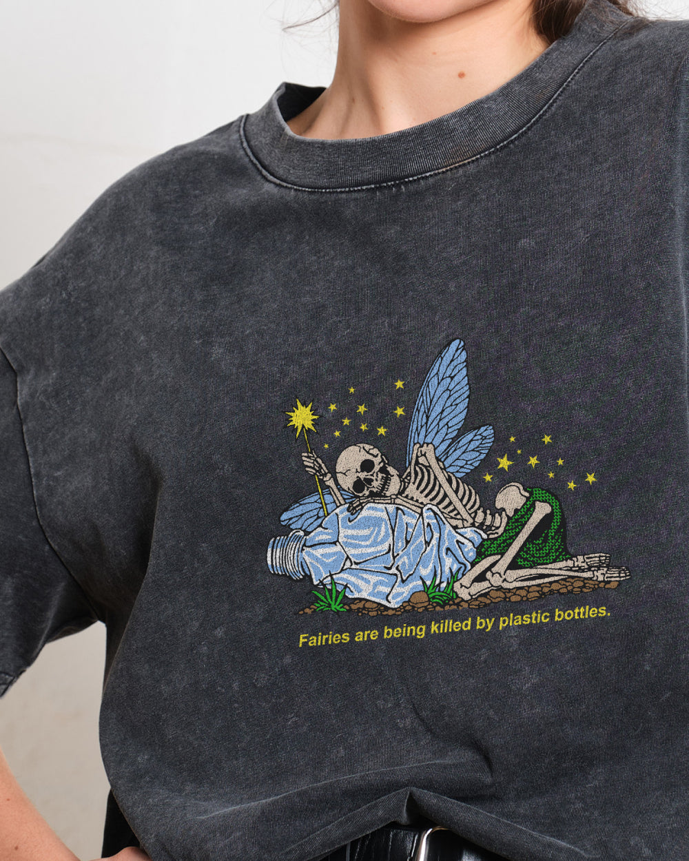 Dead Fairies Wash Tee | Vintage Graphic Wash Tee