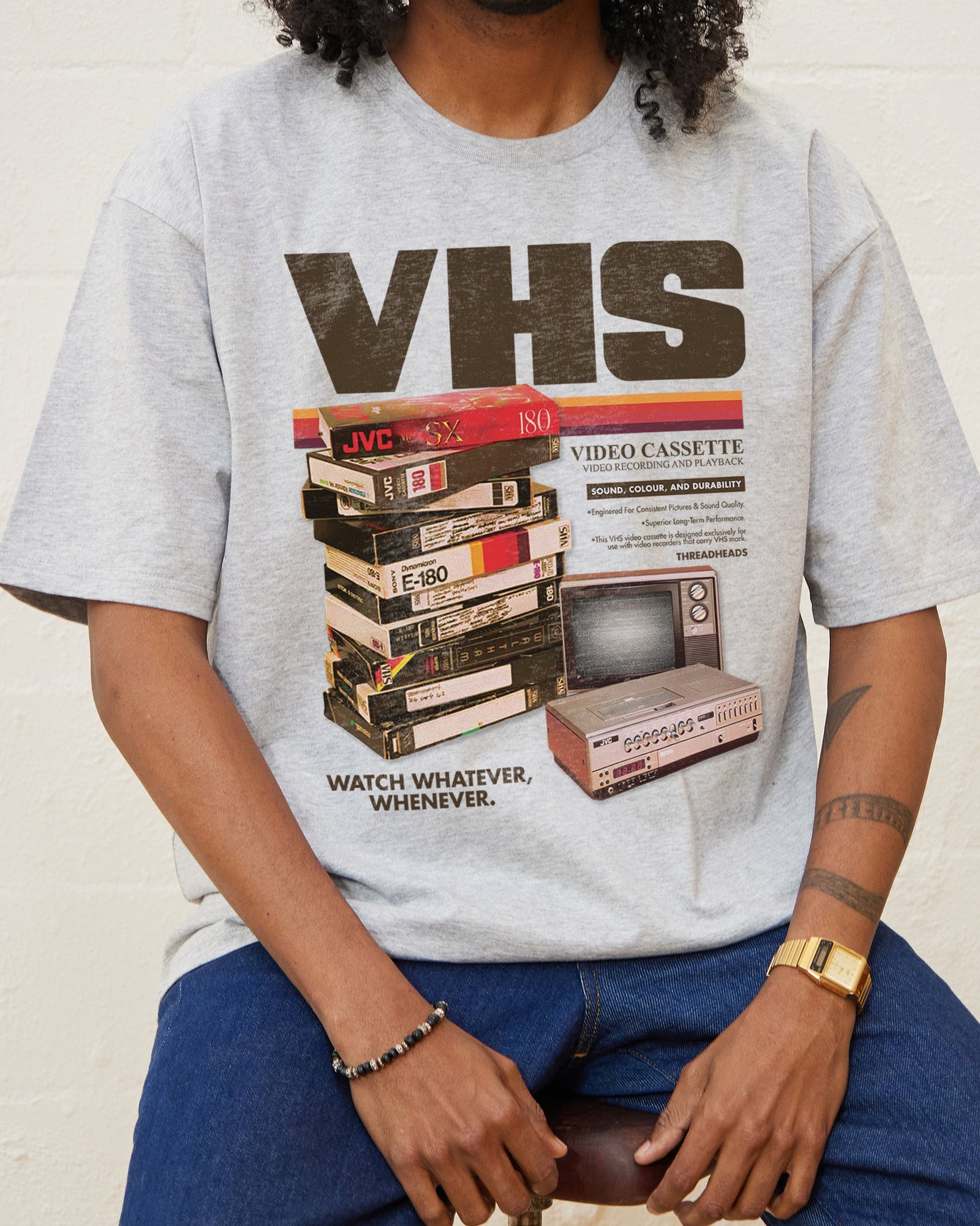 Vintage VHS Tapes T-Shirt | Retro T-Shirt | Threadheads
