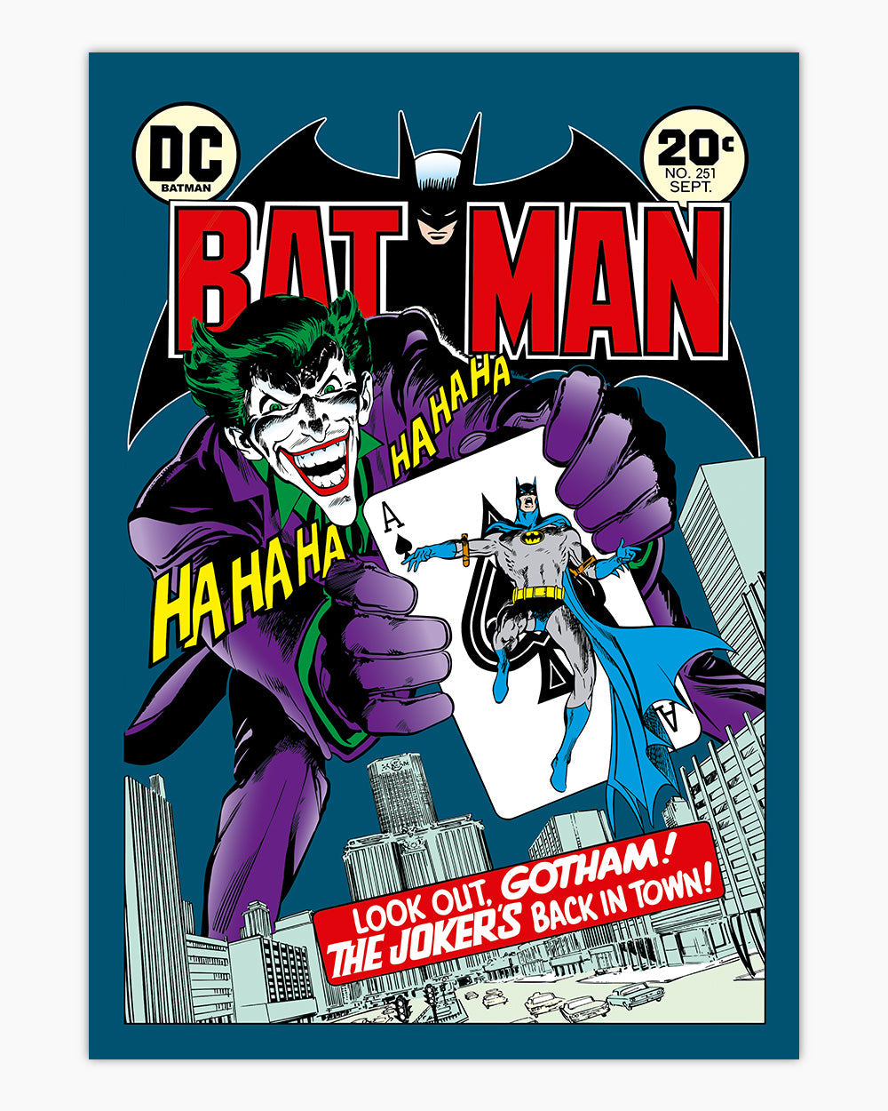 The Joker's Back In Town Art Print | Official DC Merch Europe