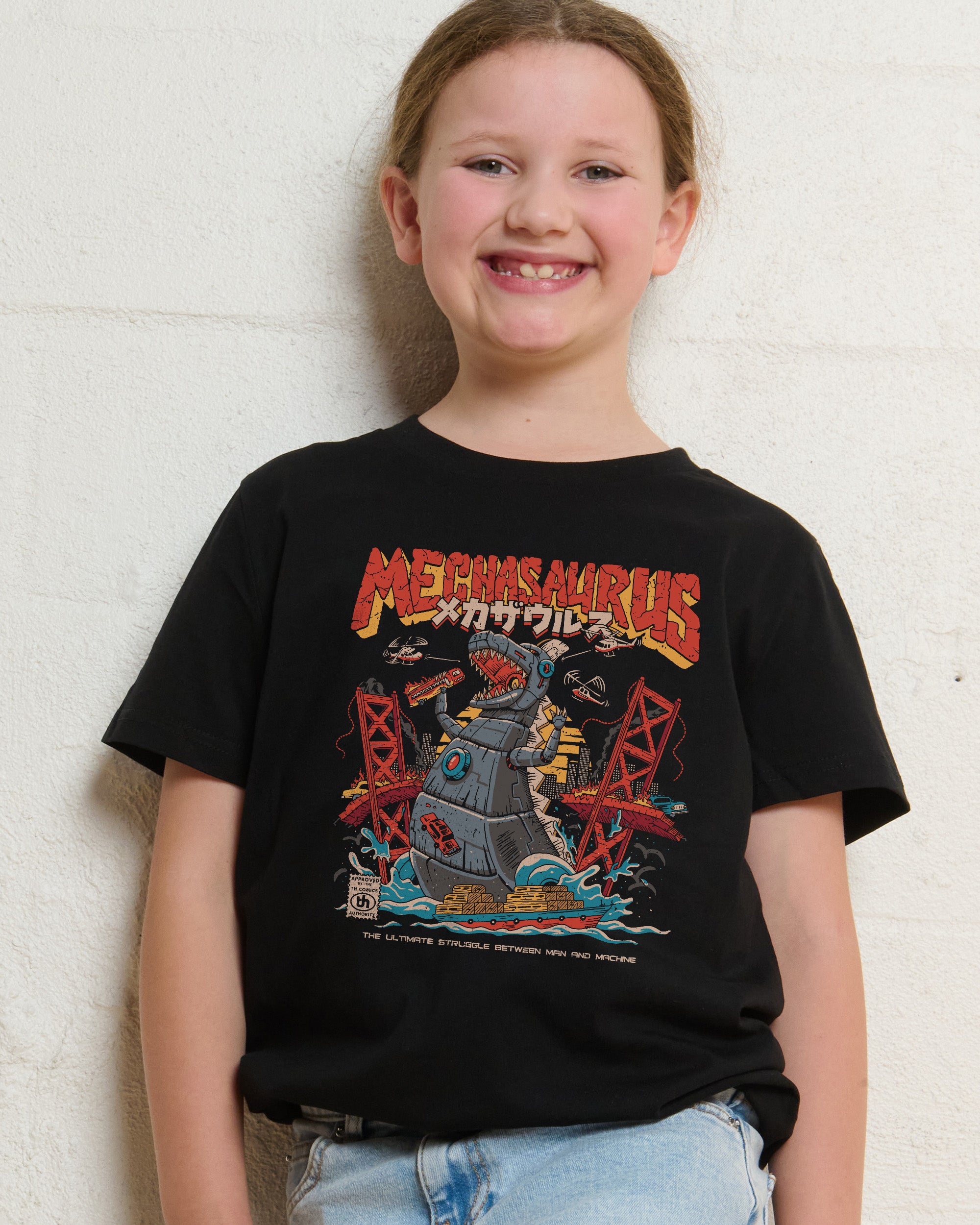 Mechasaurus Kids T-Shirt | Retro Kids T-Shirt