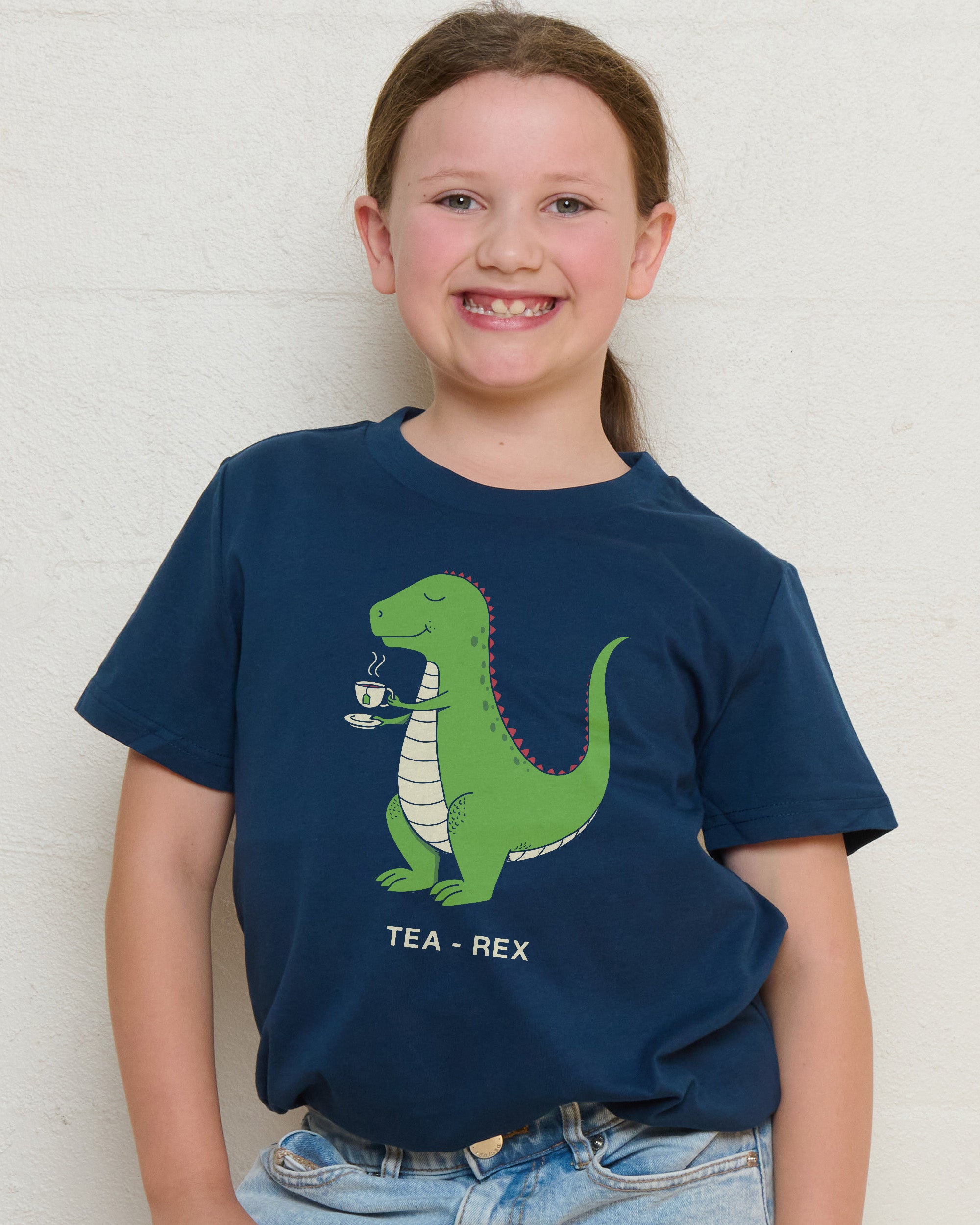 Dinosaur Tea Rex Kids T-Shirt | Graphic Kids T-Shirts UK