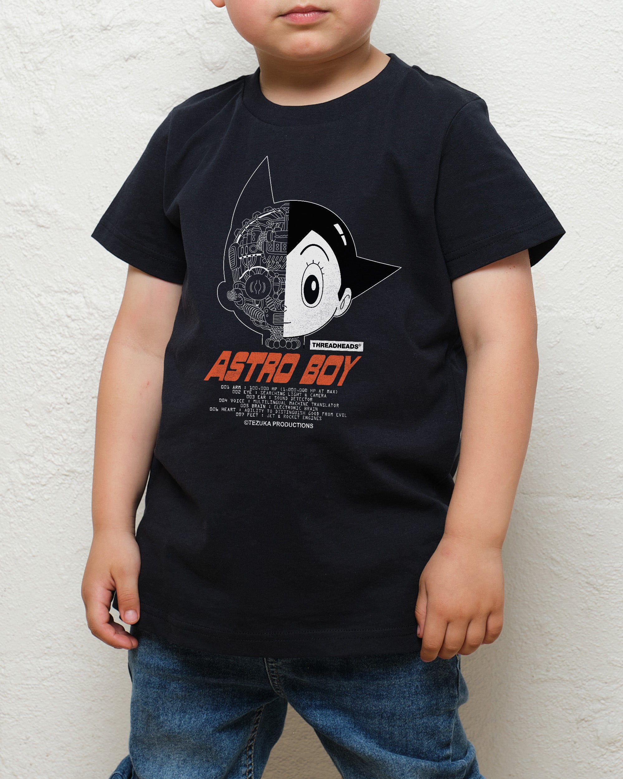Astro Boy Head Data Kids T-Shirt | Official Astro Boy Merch