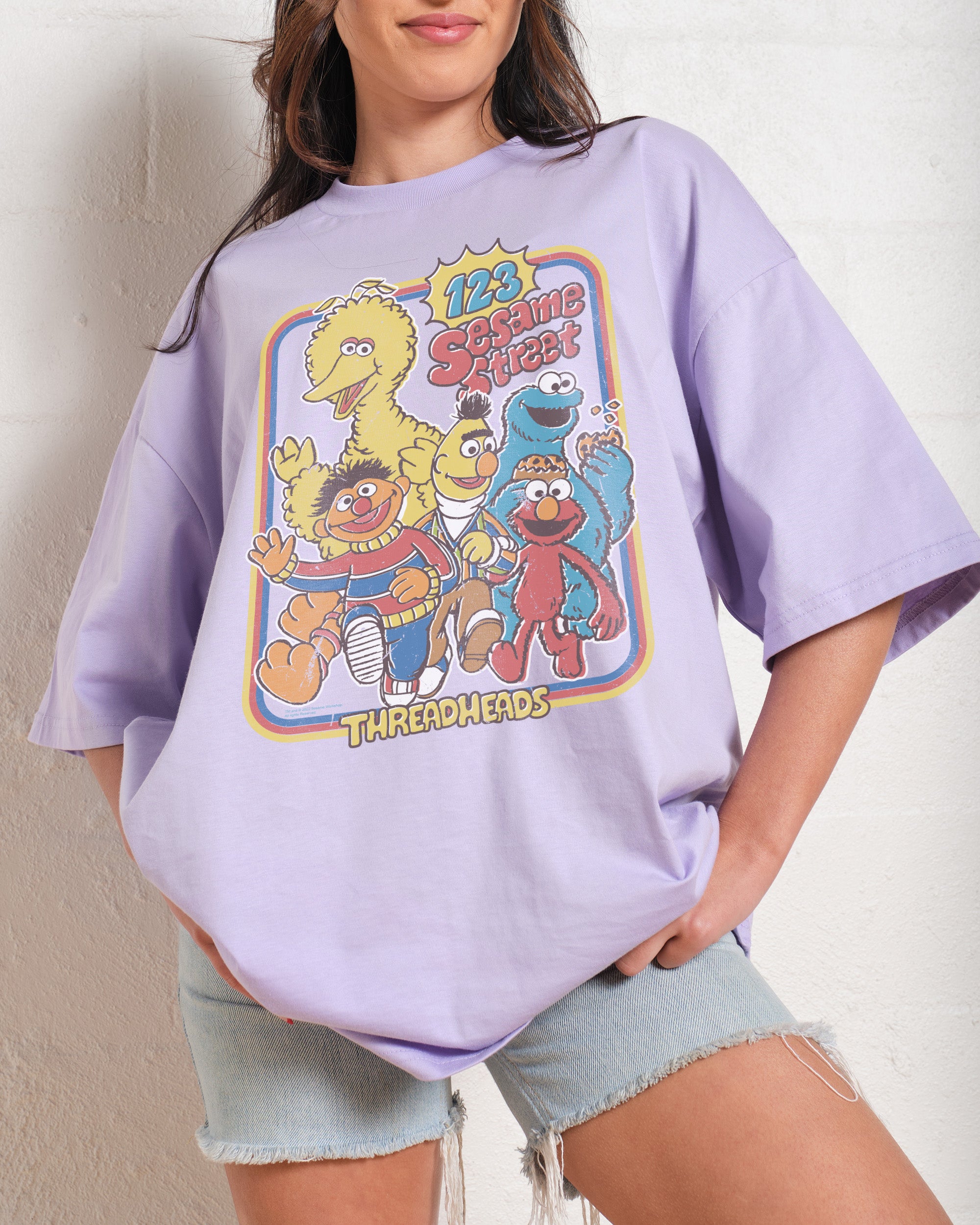 123 Sesame St Oversized Tee | Official Sesame Street Merch