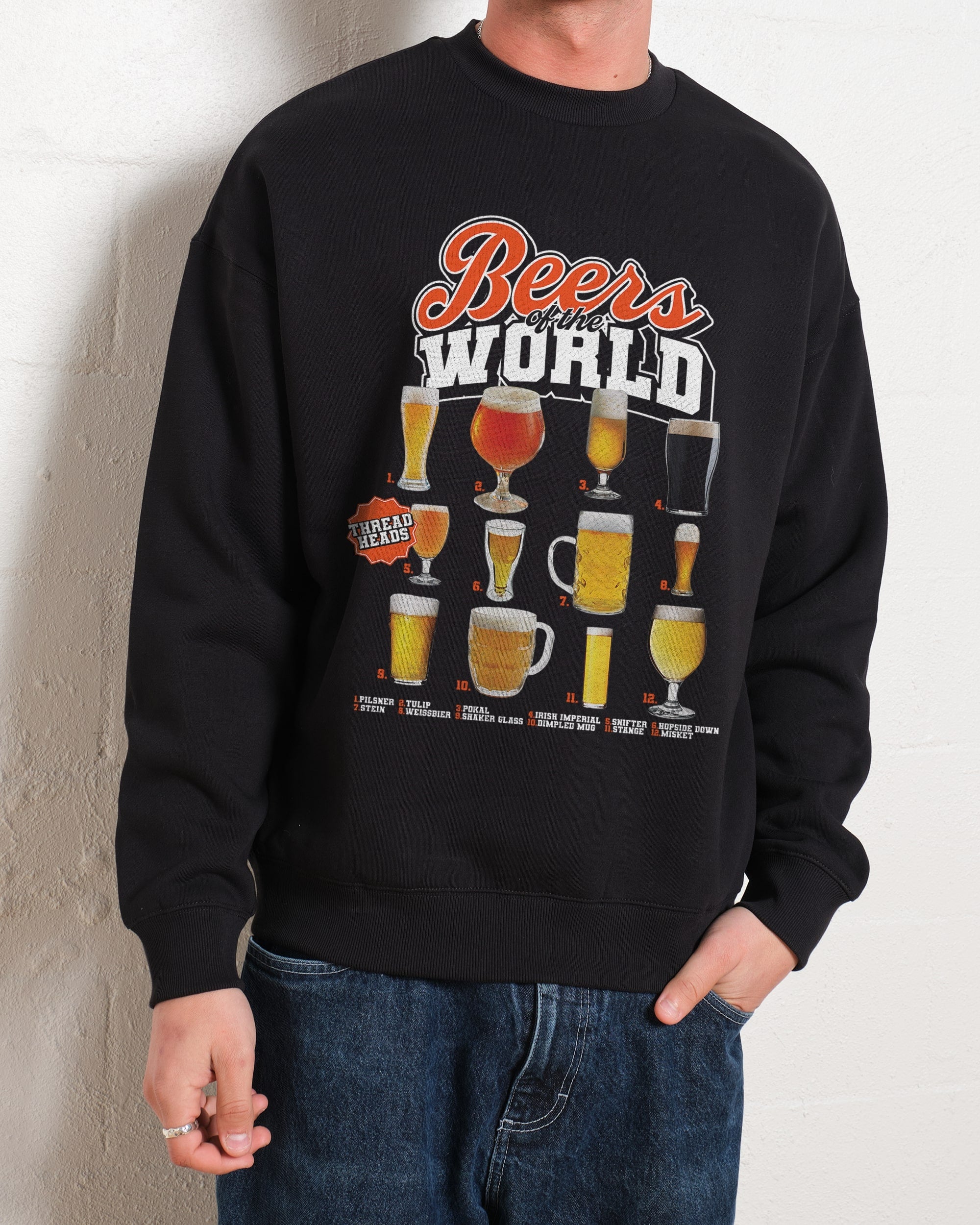 Beers of the World Sweatshirt | Graphic Sweatshirt