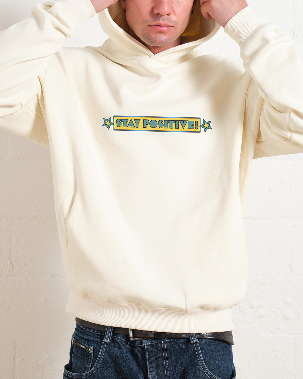 Stay Positive Front and Back Hoodie | Designed by Steven Rhodes