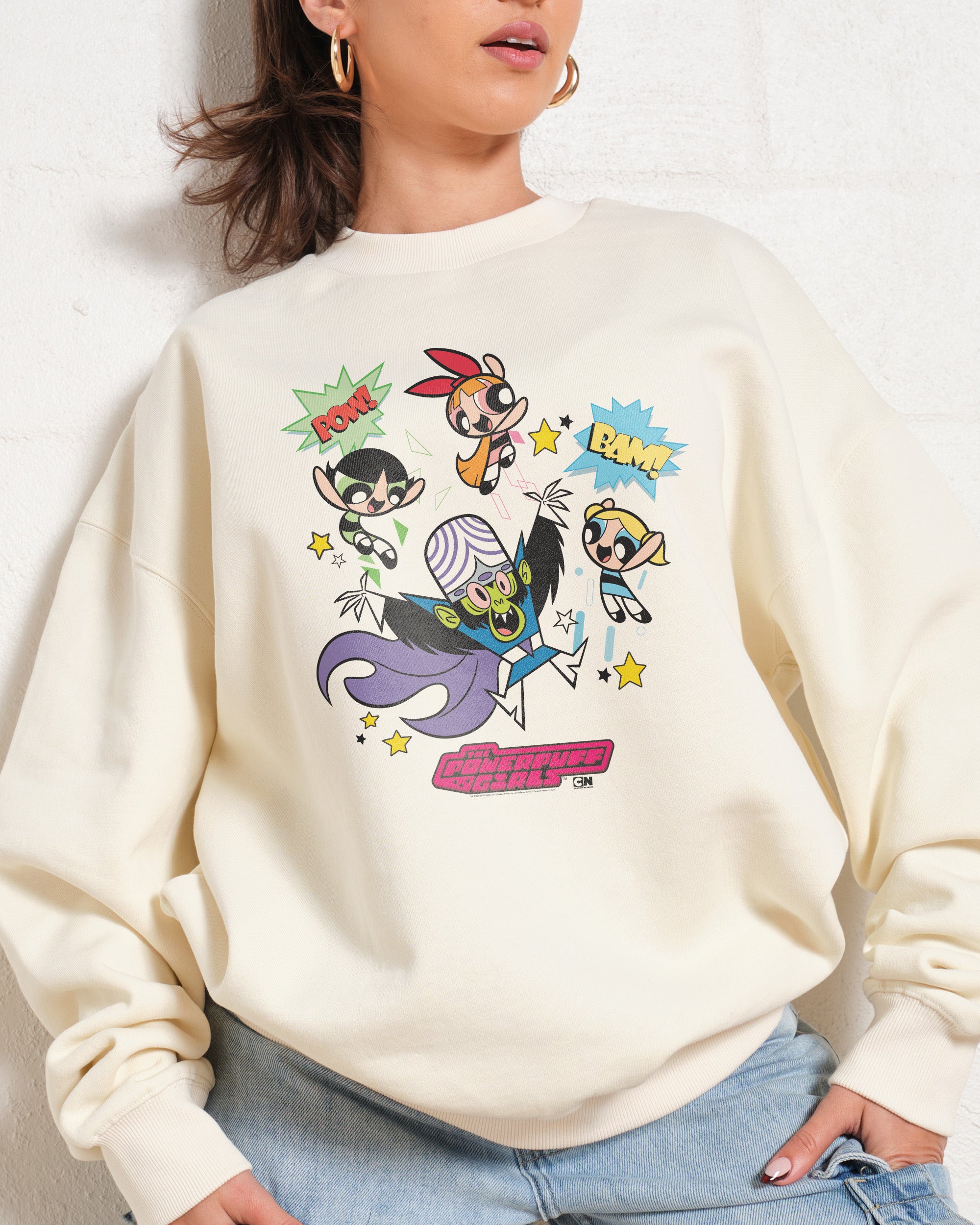 Powerpuff Pow Sweatshirt | Official The Powerpuff Girls Merch