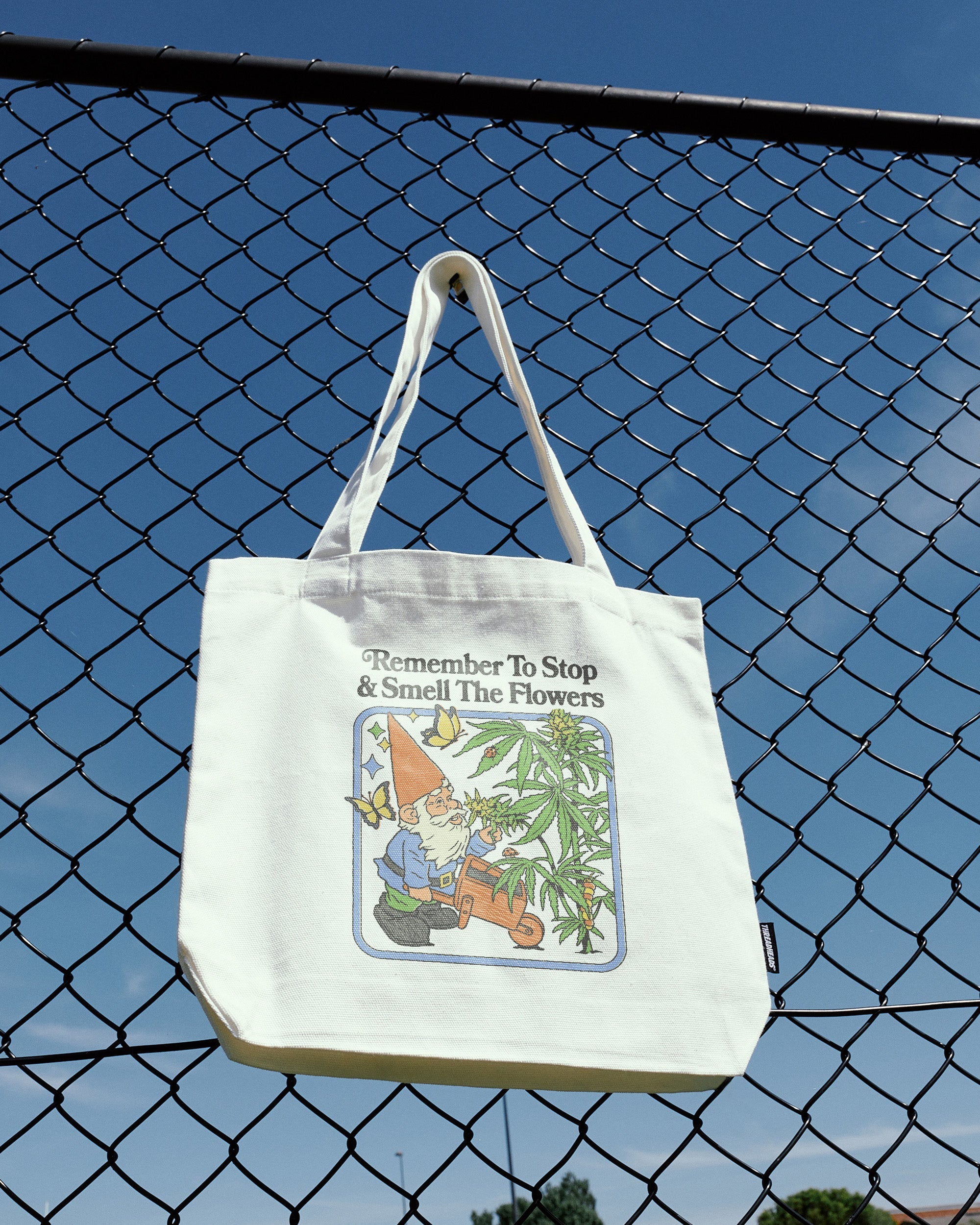 Smell The Flowers Tote Bag | Funny Tote Bag