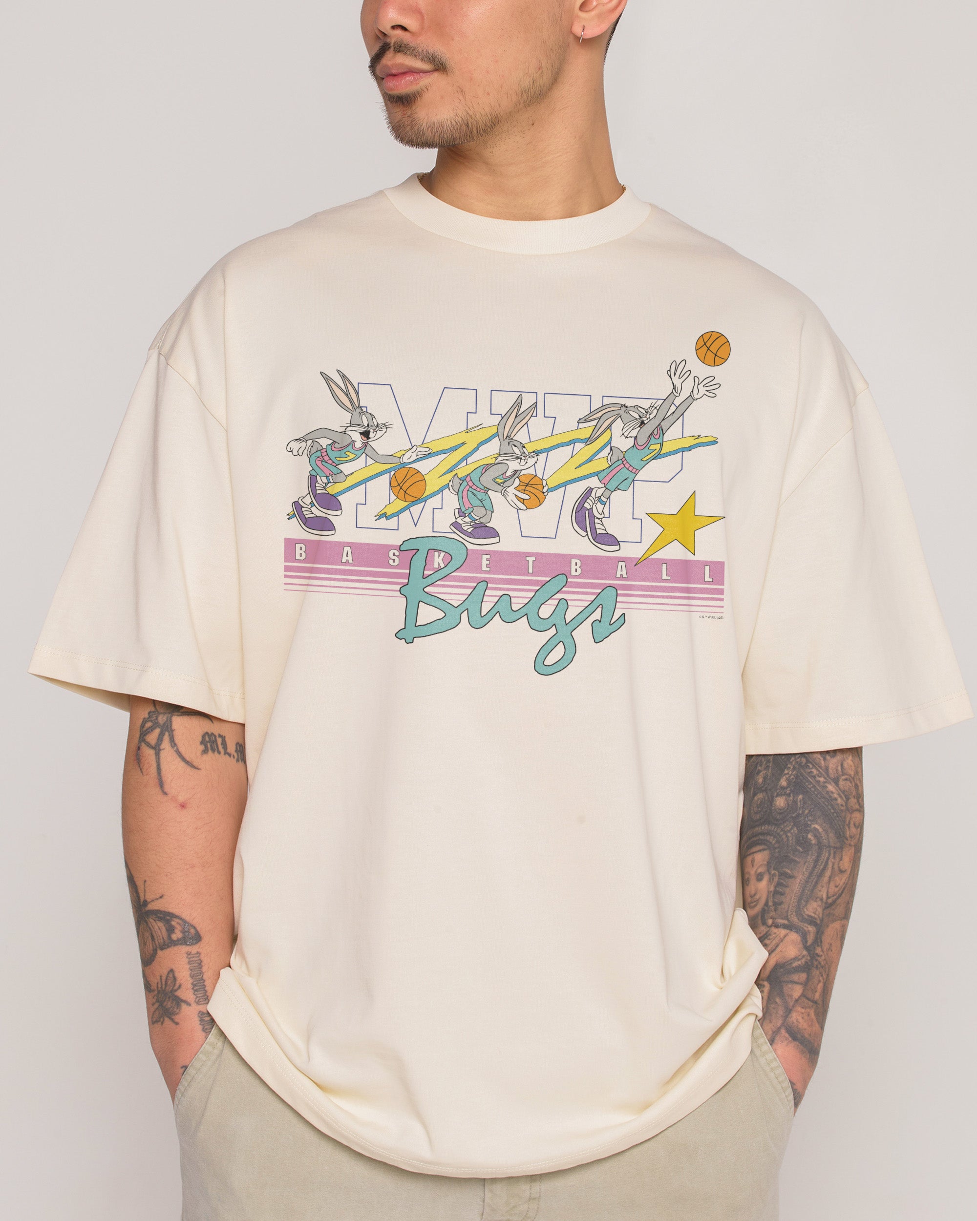 Basket Bugs Oversized Tee | Official Looney Tunes Merchandise Threadheads