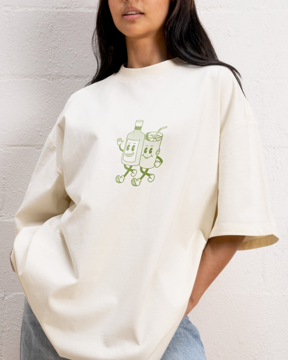 Gin and Tonic Oversized Tee | Vintage Heavy Oversized Tee