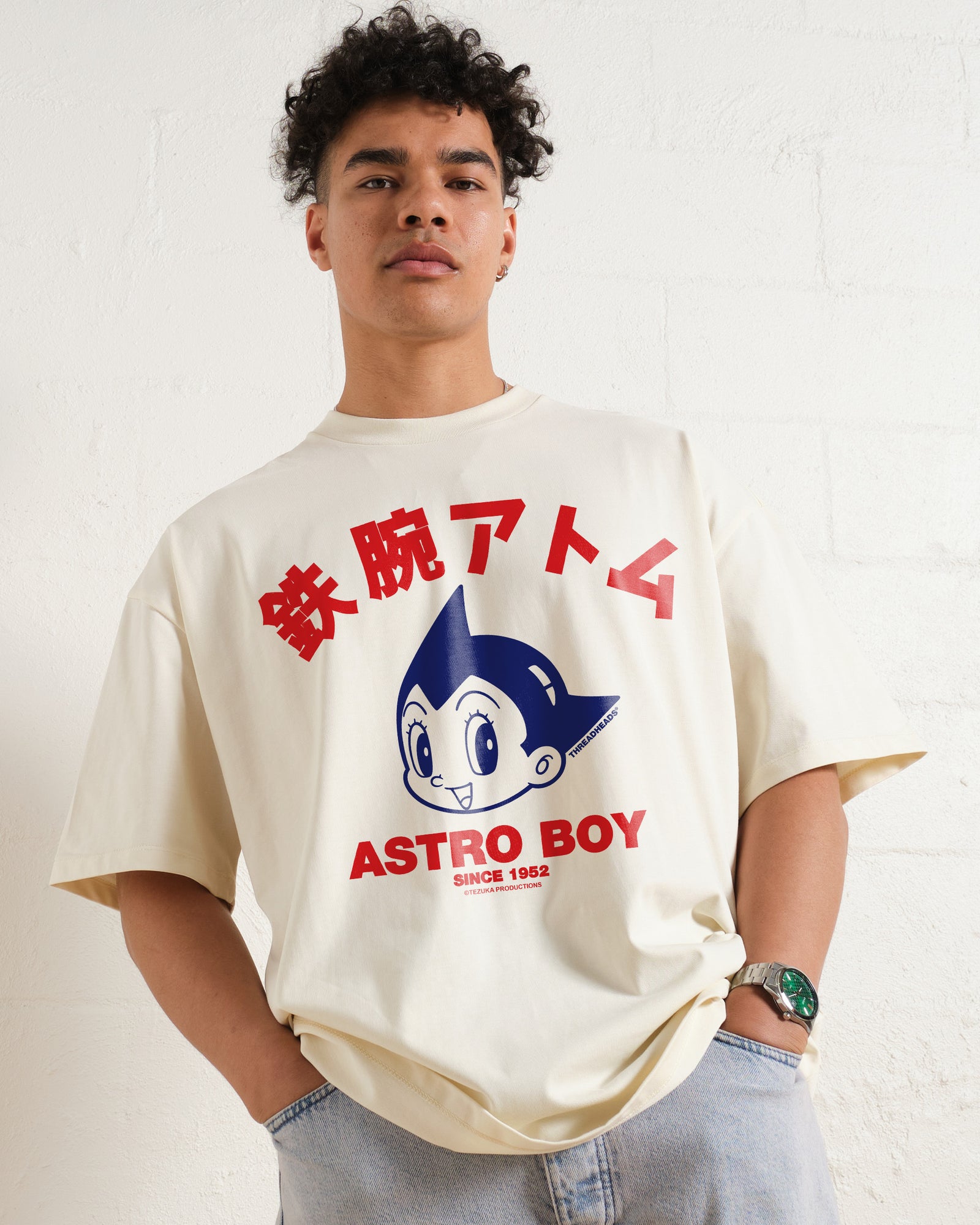 Astro Boy Face Oversized Tee | Vintage Heavy Oversized Tee