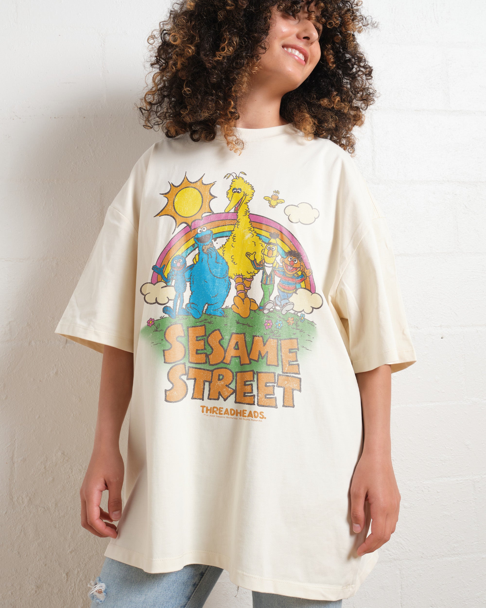 Sesame Street Sunny Days Oversized Tee | Official Sesame Street Merch