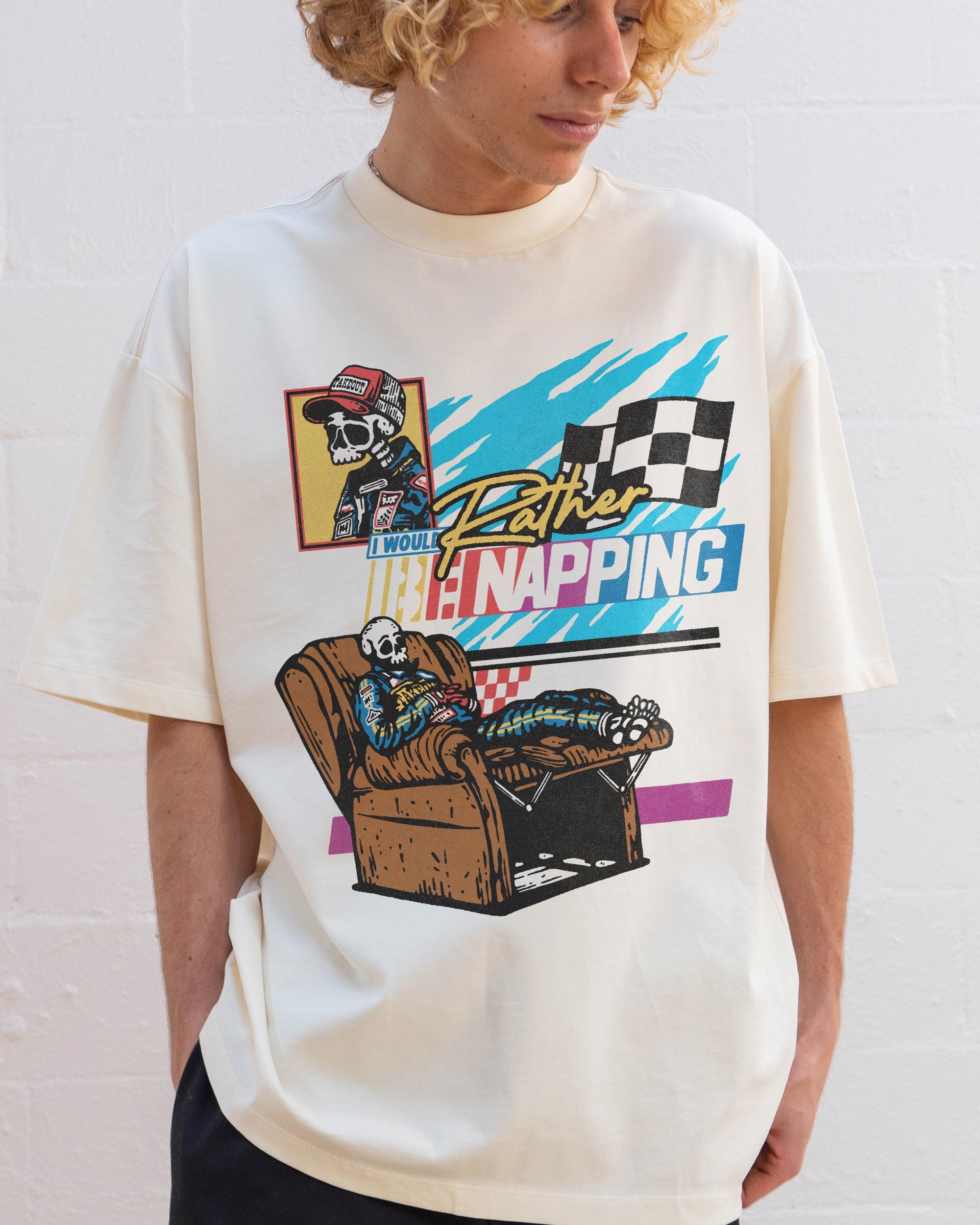 I Would Rather Be Napping Oversized Tee | Vintage Heavy Oversized Tee