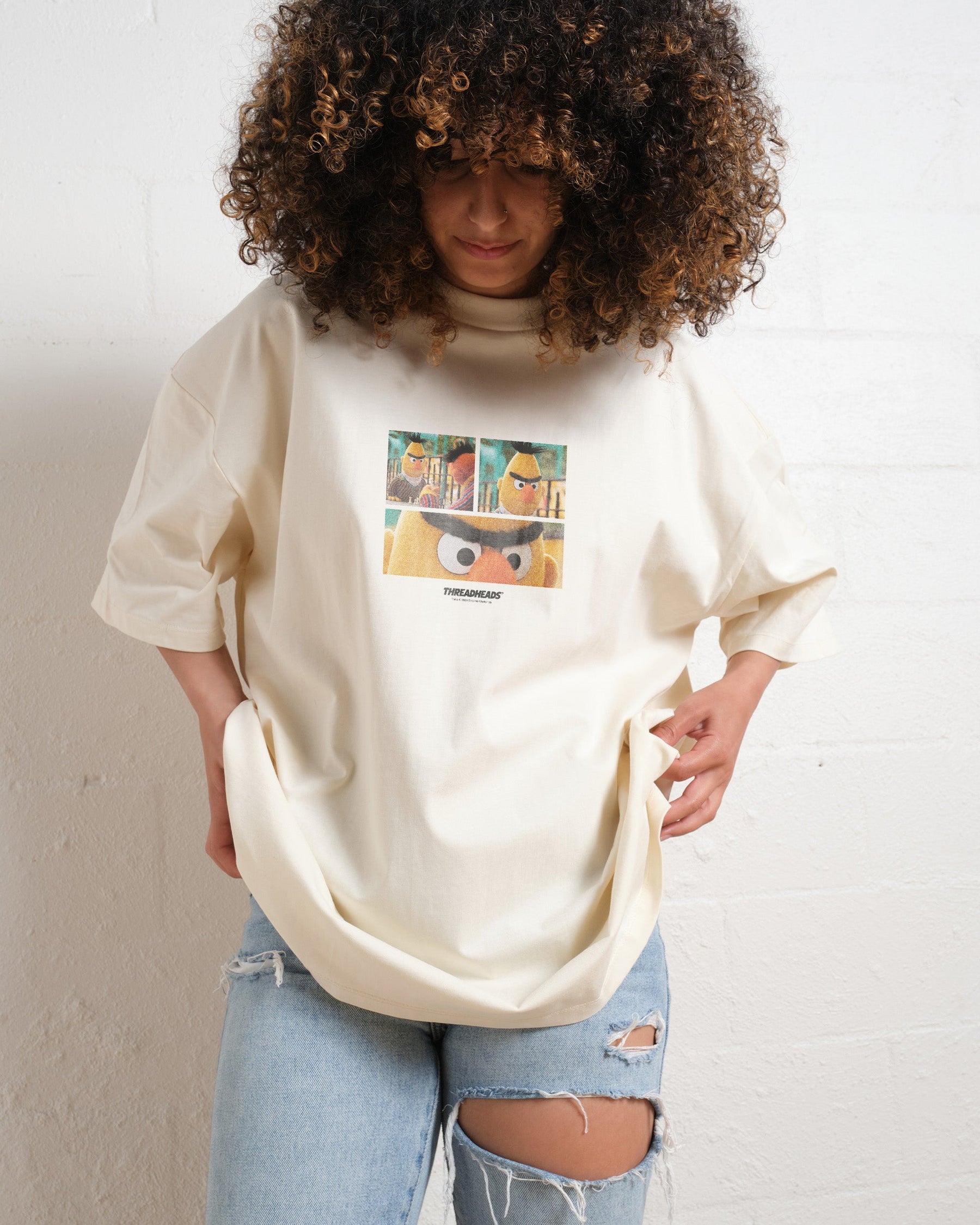 Angry Bert Oversized Tee | Vintage Heavy Oversized Tee