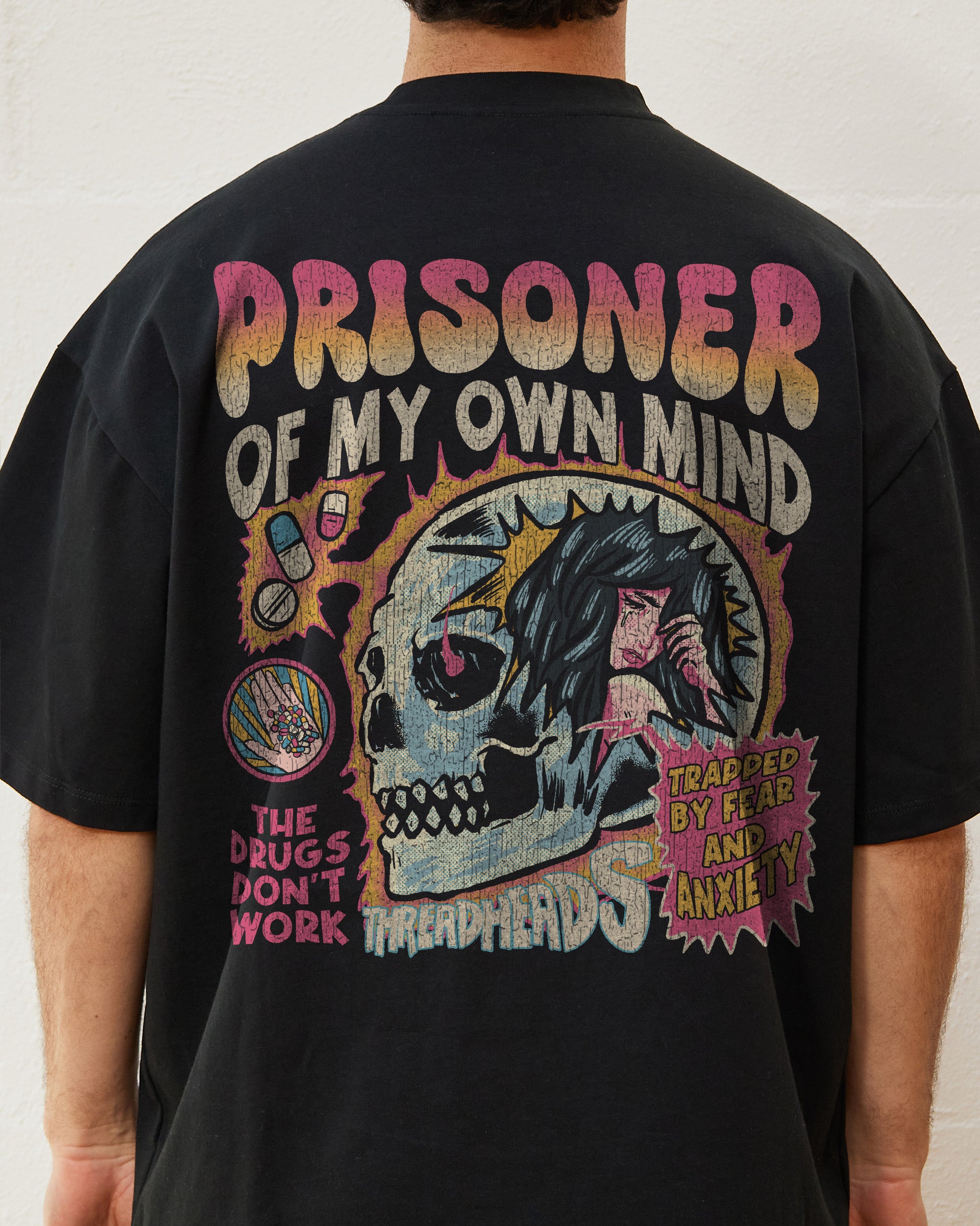 Prisoner Of My Own Mind Oversized Tee | Vintage Retro Oversized Tee