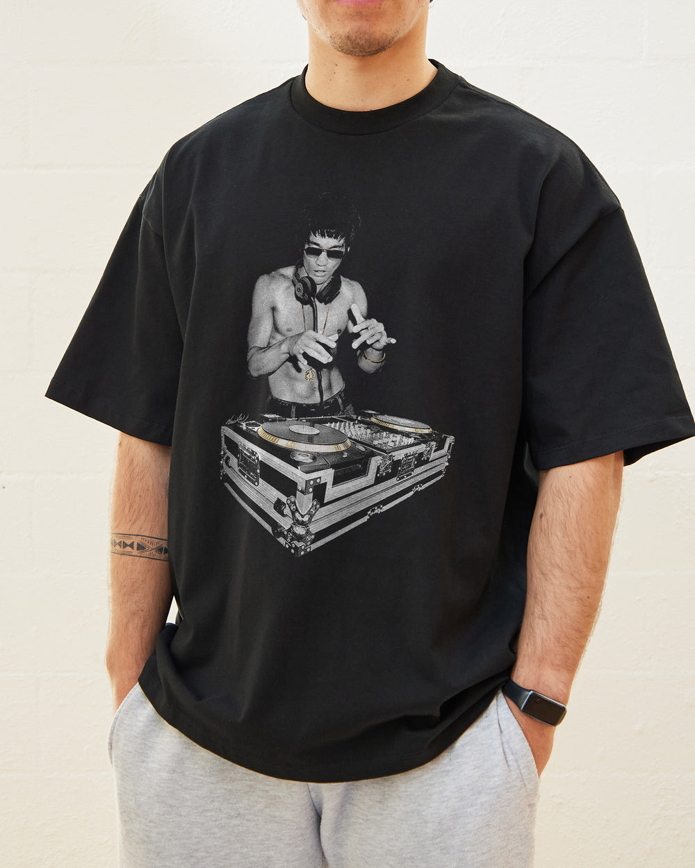 DJ Bruce Lee Oversized Tee | Official Bruce Lee Merch