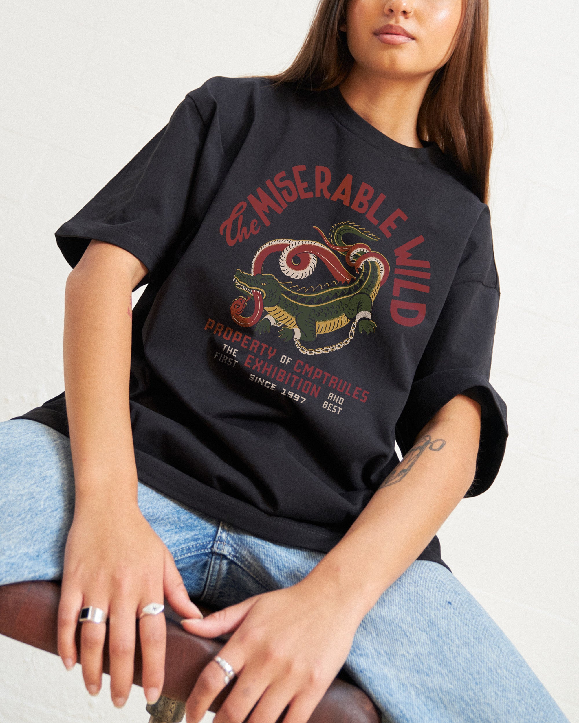 The Miserable Wild Oversized Tee | Vintage Retro Oversized Tee