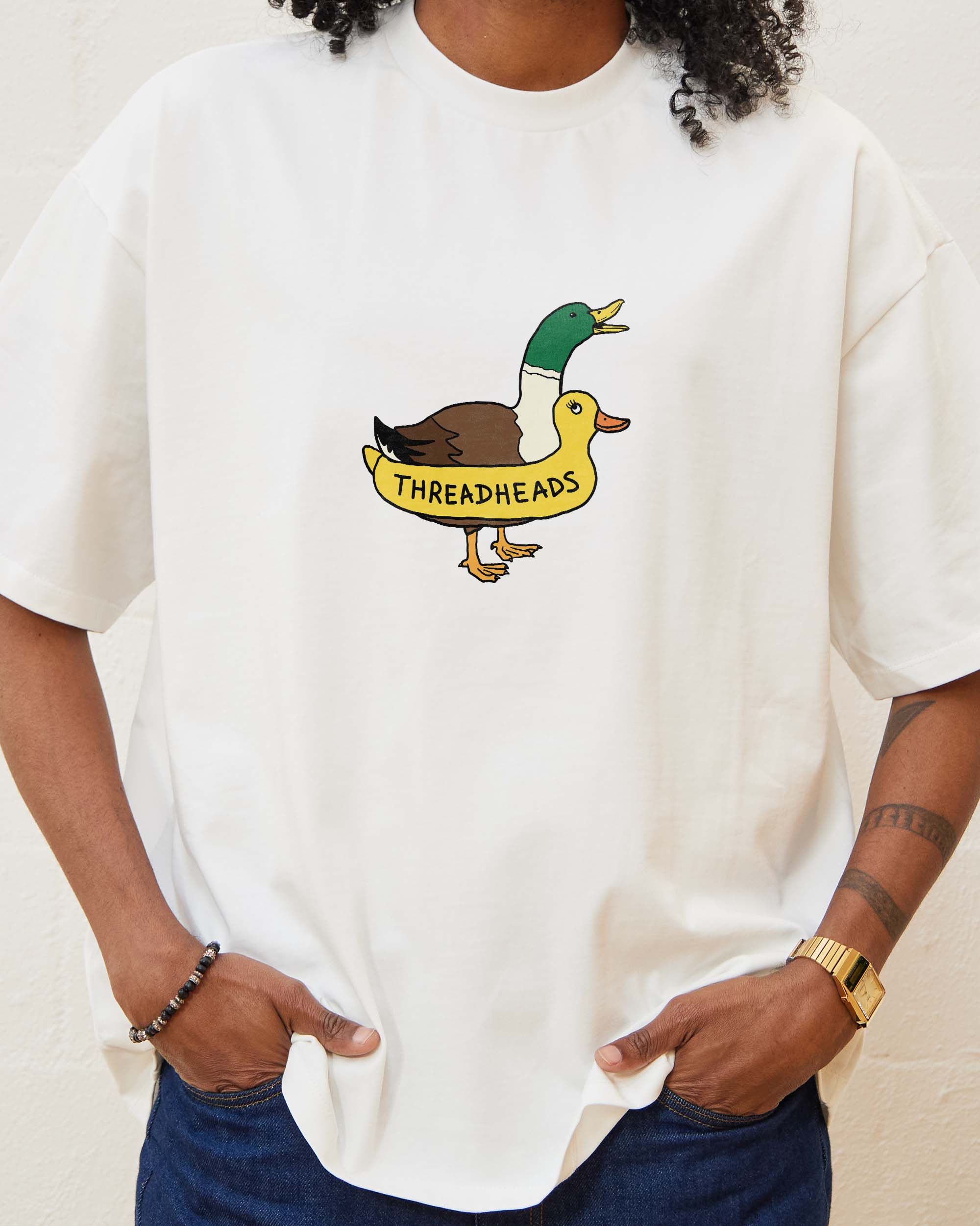 Duck Floatie Oversized Tee | Vintage Retro Oversized Tee