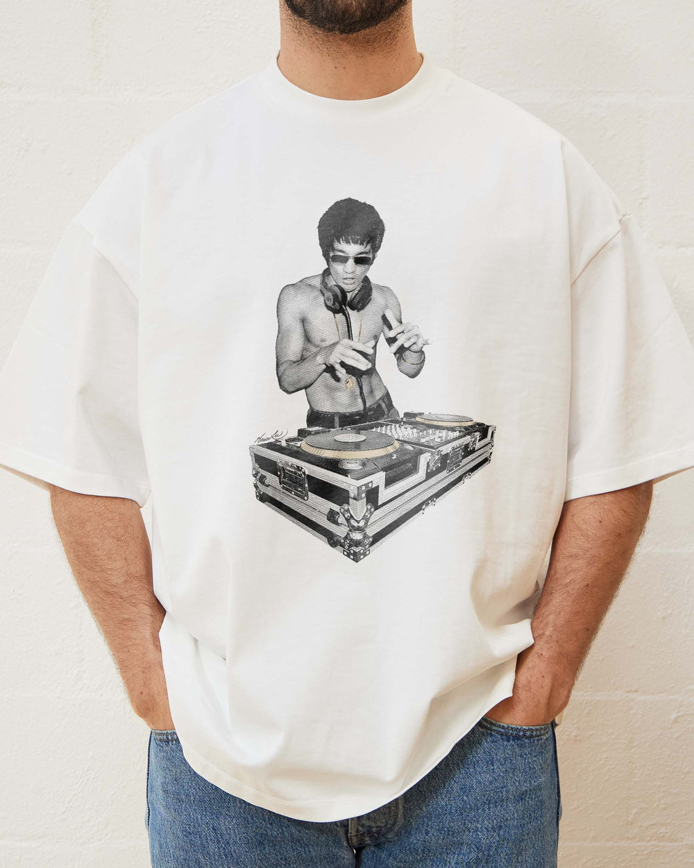 DJ Bruce Lee Oversized Tee | Official Bruce Lee Merch
