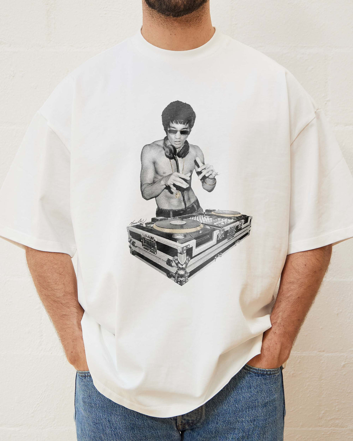 DJ Bruce Lee Oversized Tee | Official Bruce Lee Merch