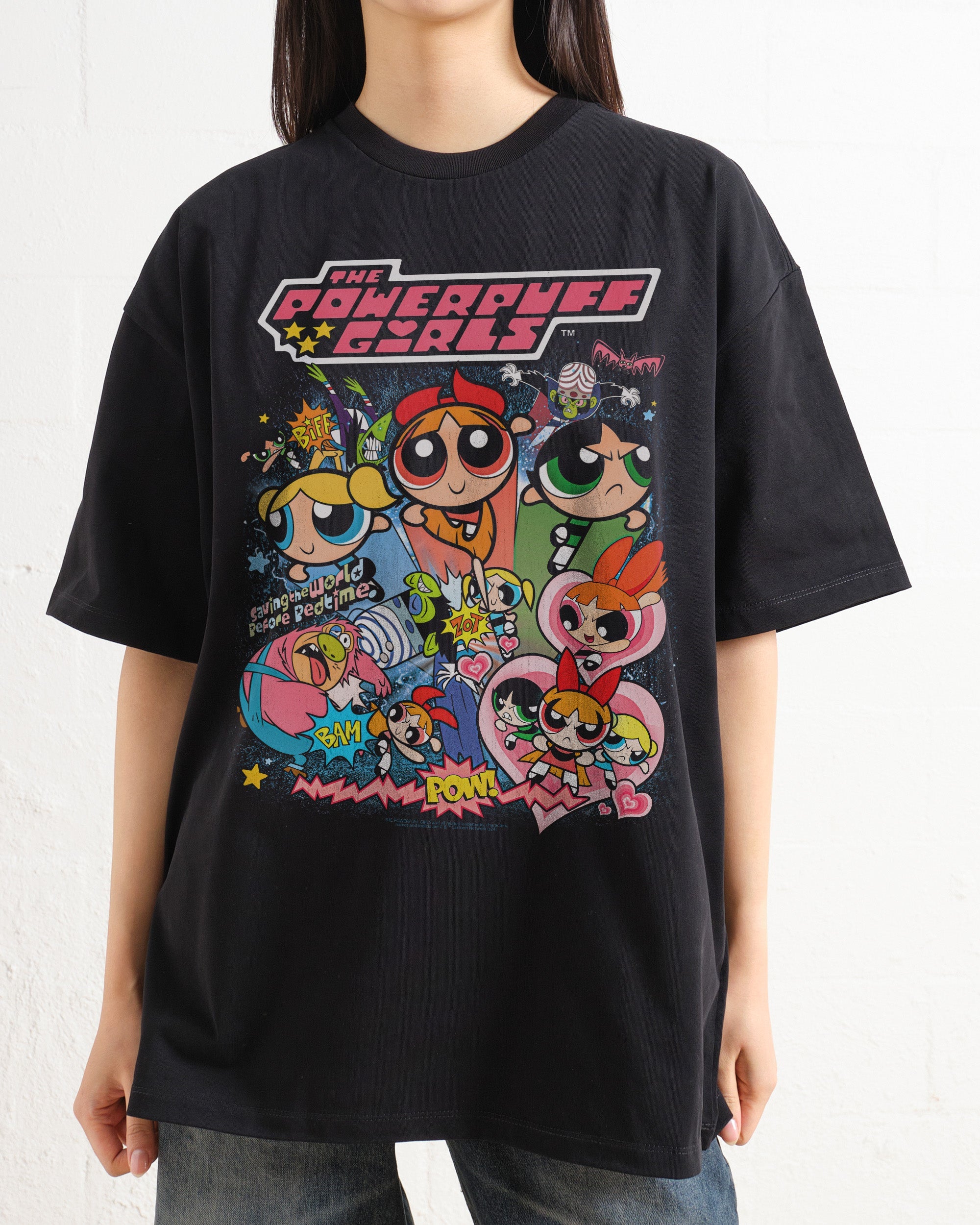 Powerpuff Girls Vintage Oversized Tee | Official The Powerpuff Girls Merch