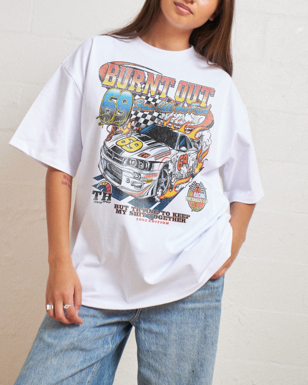 Burnt Out Oversized Tee | Vintage Heavy Oversized Tee