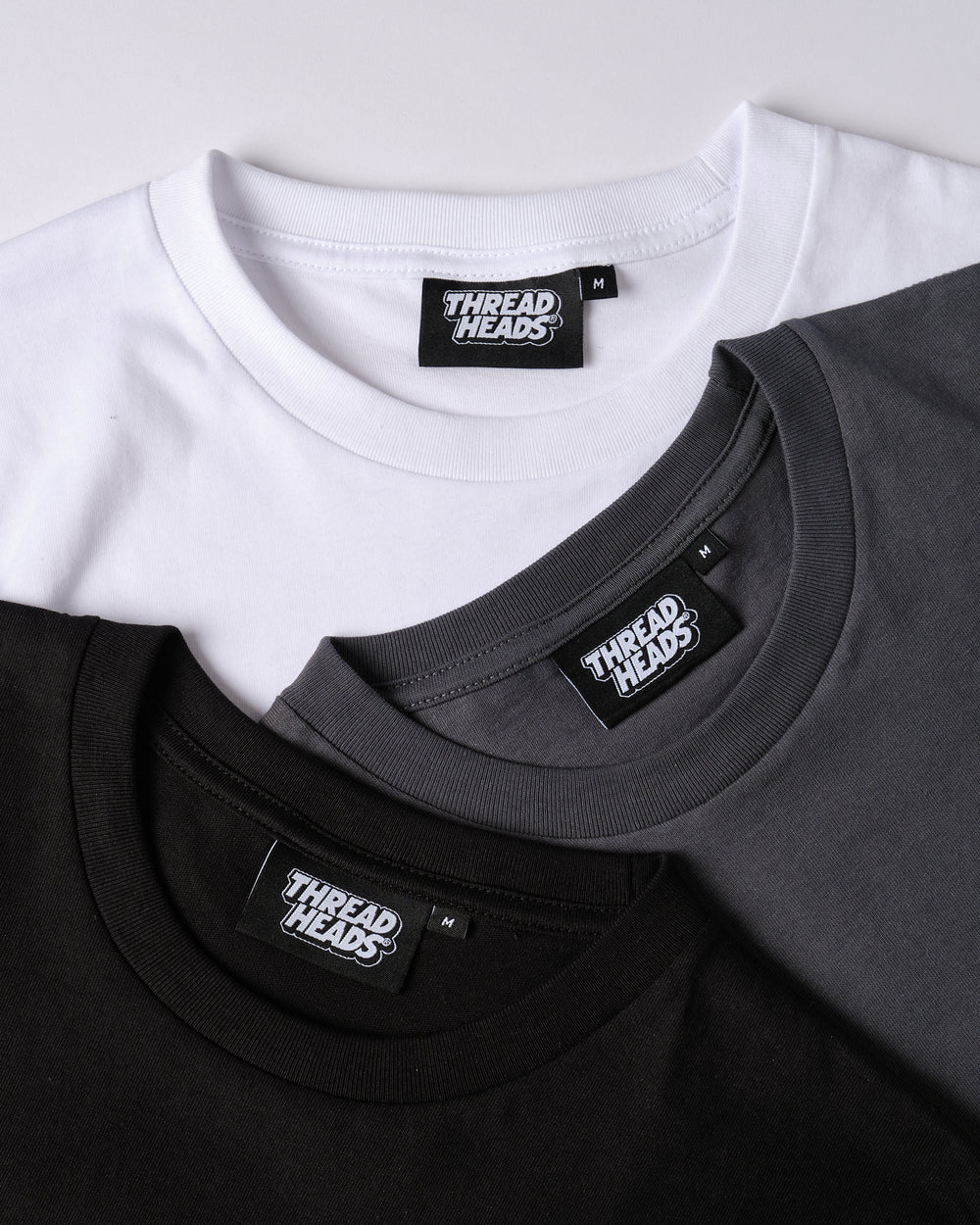 Classic Tee 3-Pack: Black, Charcoal, White | Threadheads