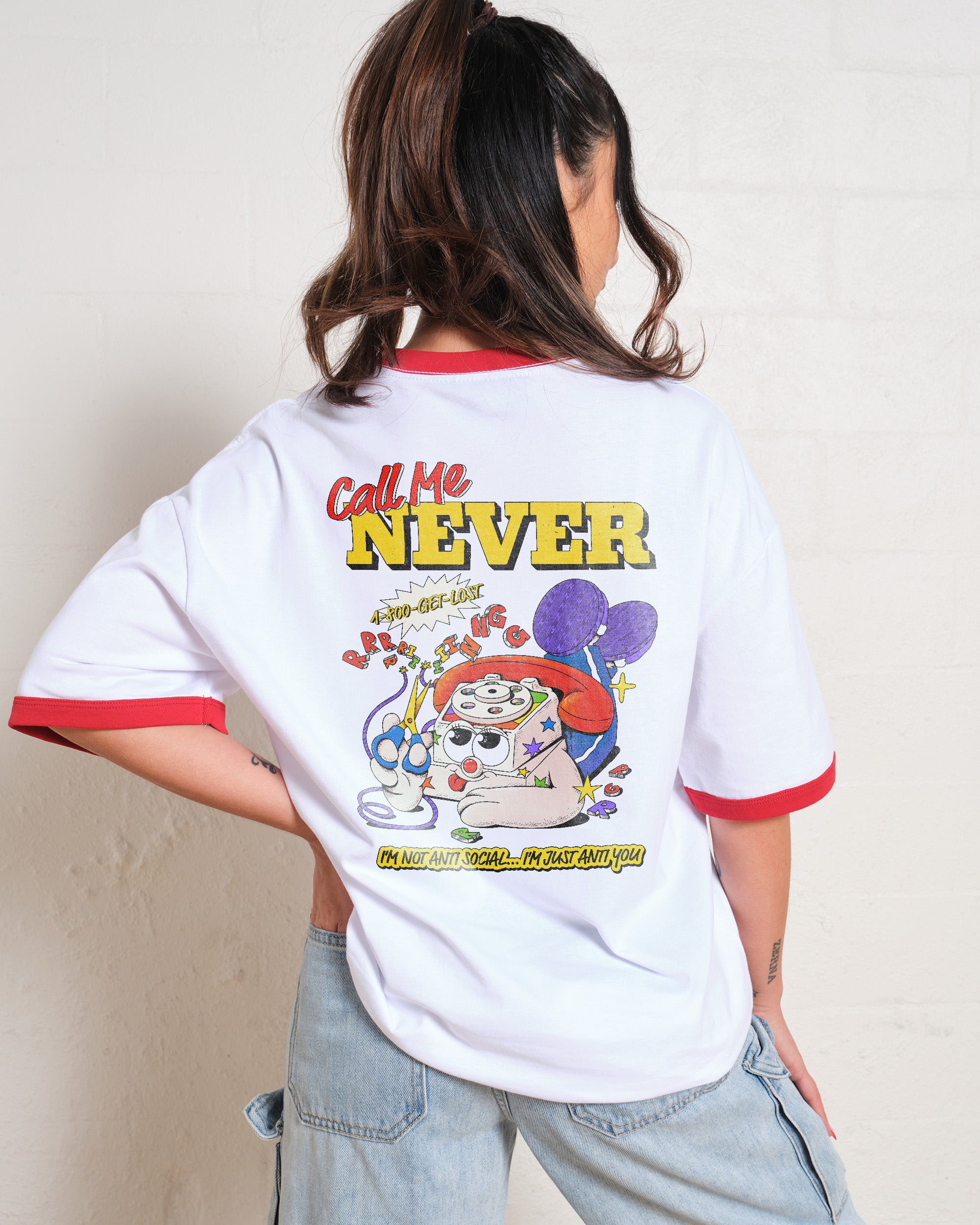 Call Me Never T-Shirt | Graphic T-Shirt