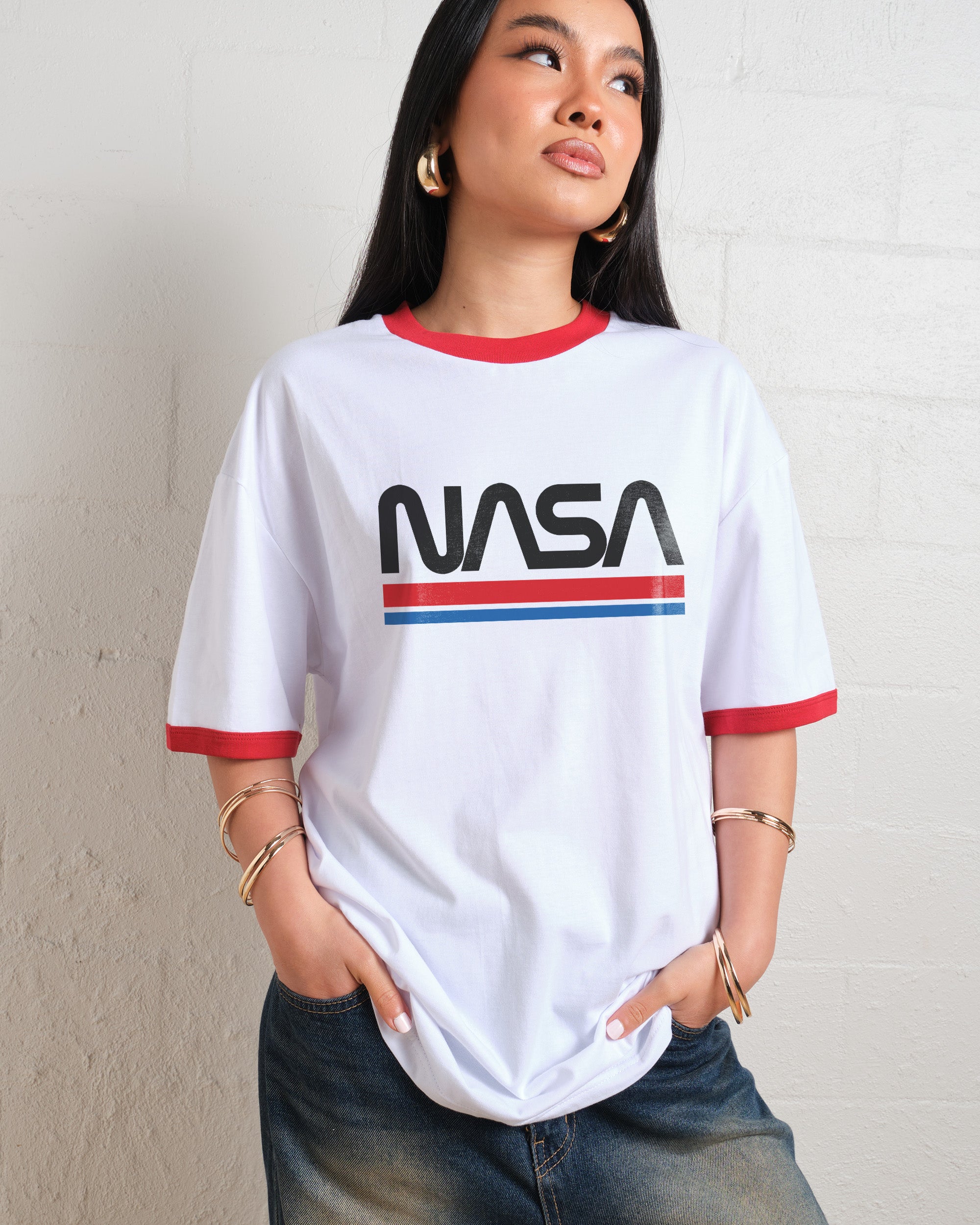 NASA Stripes T-Shirt | Official NASA Merch