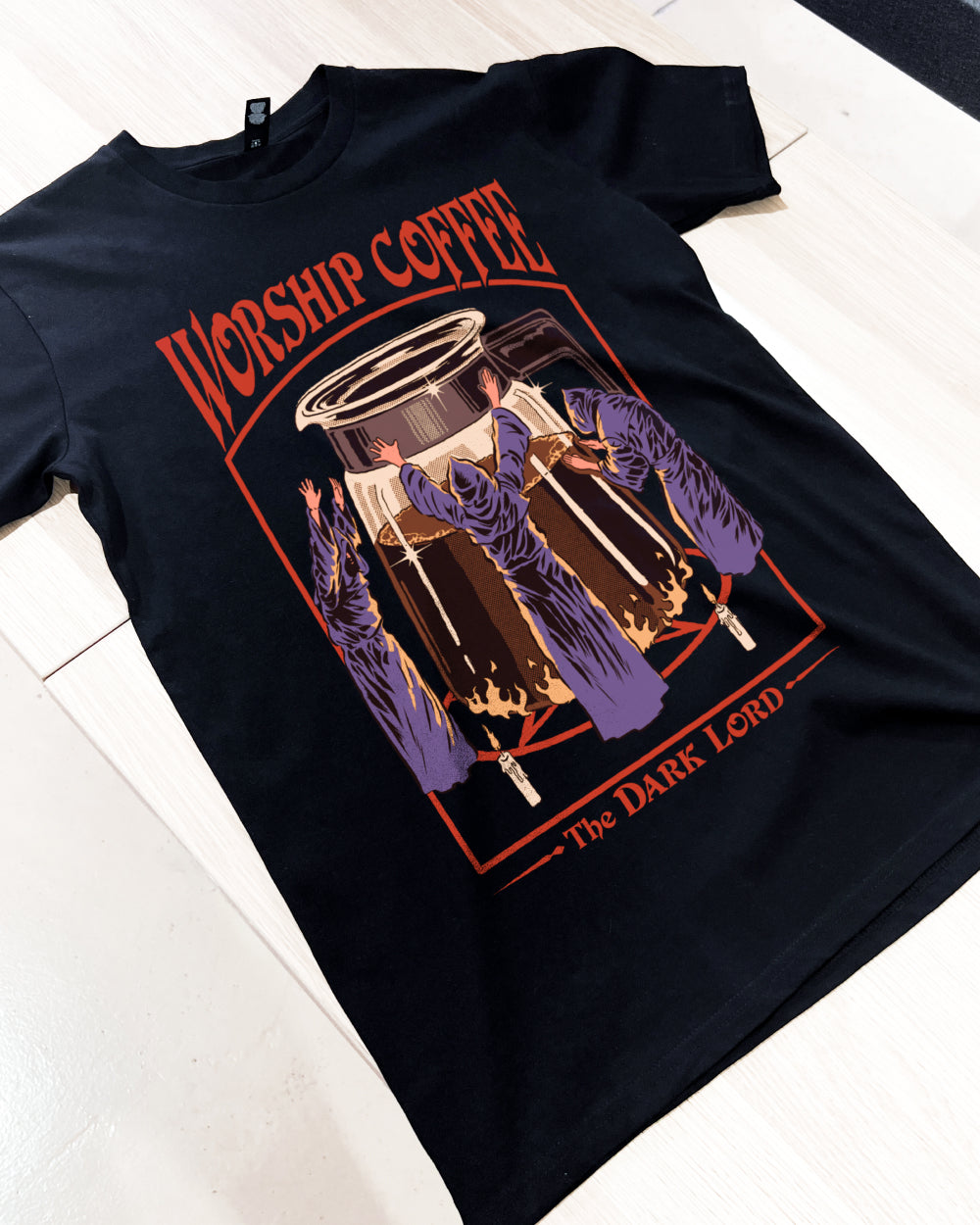 Worship Coffee T-Shirt | Designed by Steven Rhodes