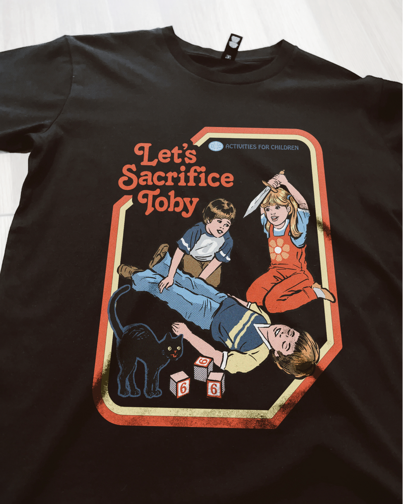 Let's Sacrifice Toby T-Shirt | Official Steven Rhodes Merch | Threadheads